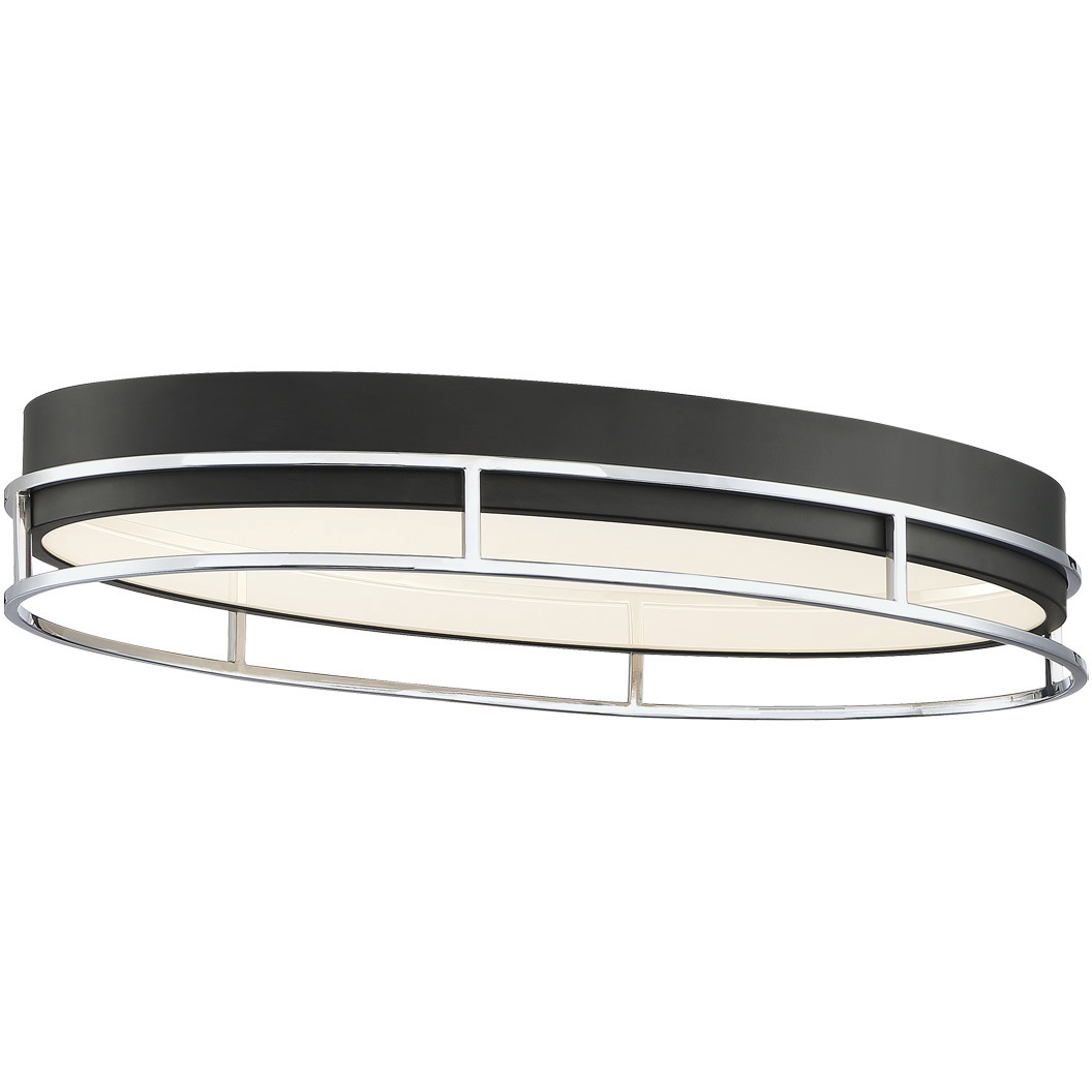 EuroFase 39409-027 Grafice LED 14 inch Chrome Flush Mount Ceiling Light