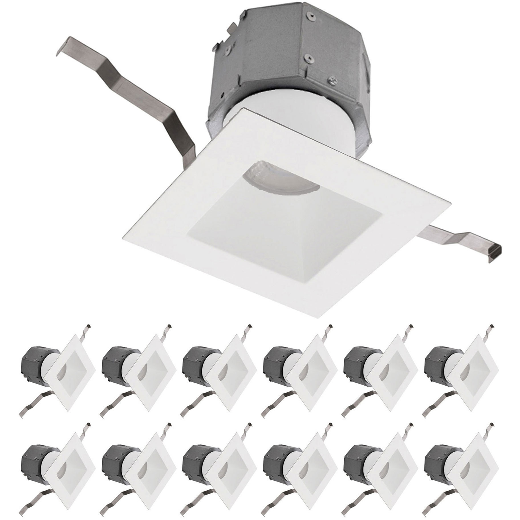 Pop-in LED Module - Universal Driver White Recessed Kit in 5000K, 12