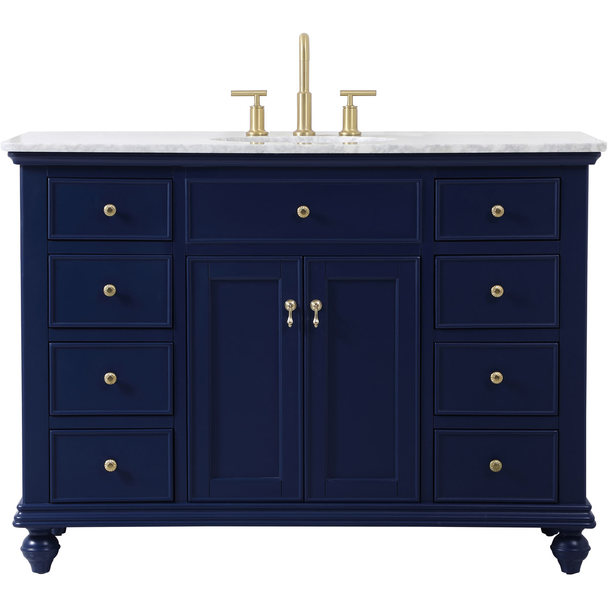 Elegant Lighting VF12348BL Otto 48 X 21 X 35 inch Blue Vanity Sink Set