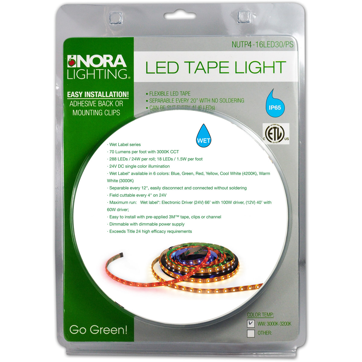 Silicone Encapsulated Accent / Under Cabinet in 3000K