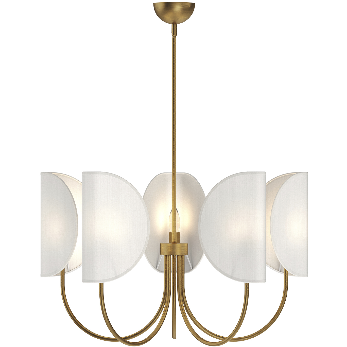 Alora CH450732AGCW Alora Mood Seno 5 Light 32 inch Aged Gold and White ...