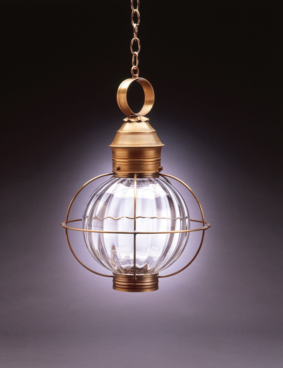 Northeast Lantern 2842-DB-MED-CLR Round Onion 1 Light 13 inch Dark ...