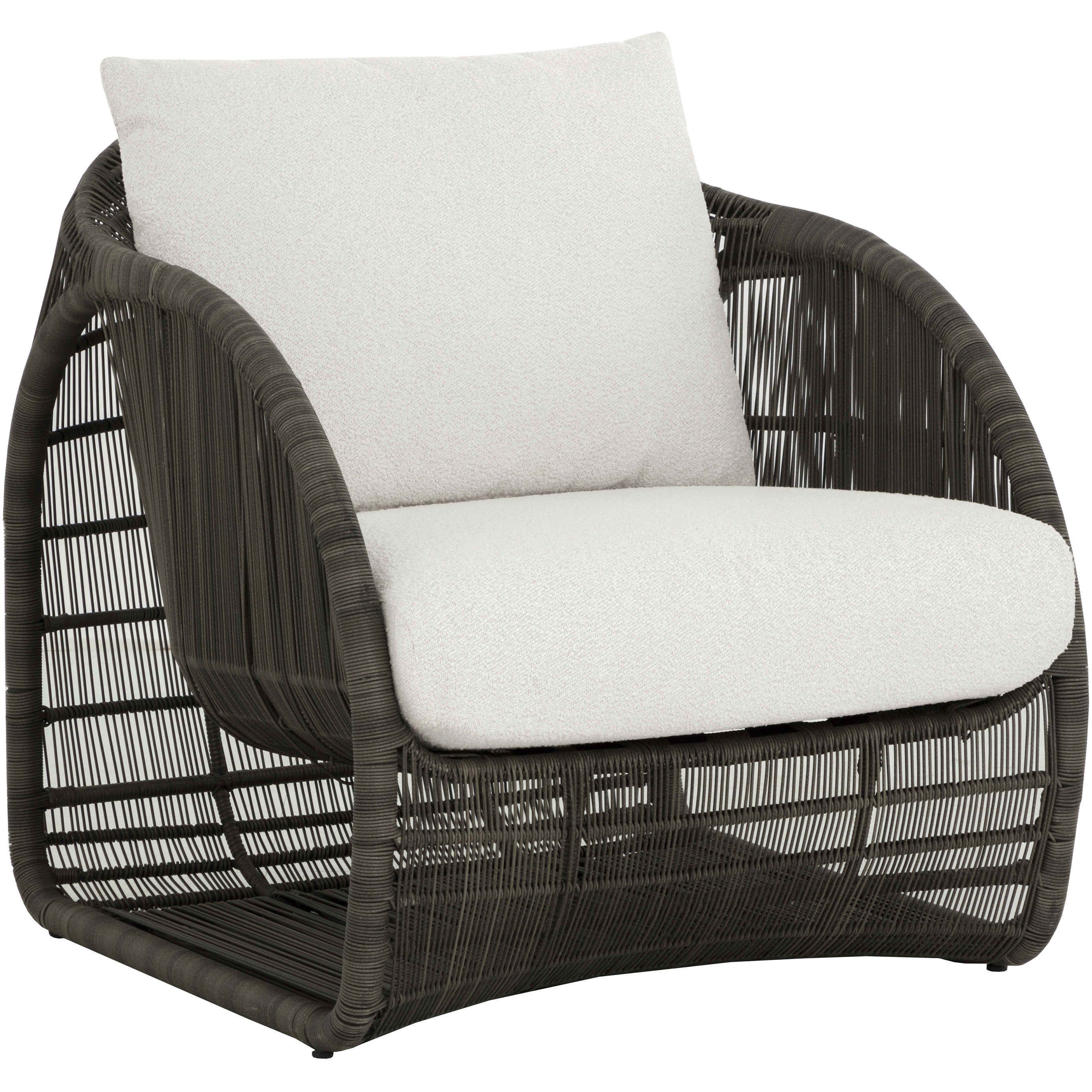 SUNPAN 111557 Tulum Louis Cream Outdoor Lounge Chair