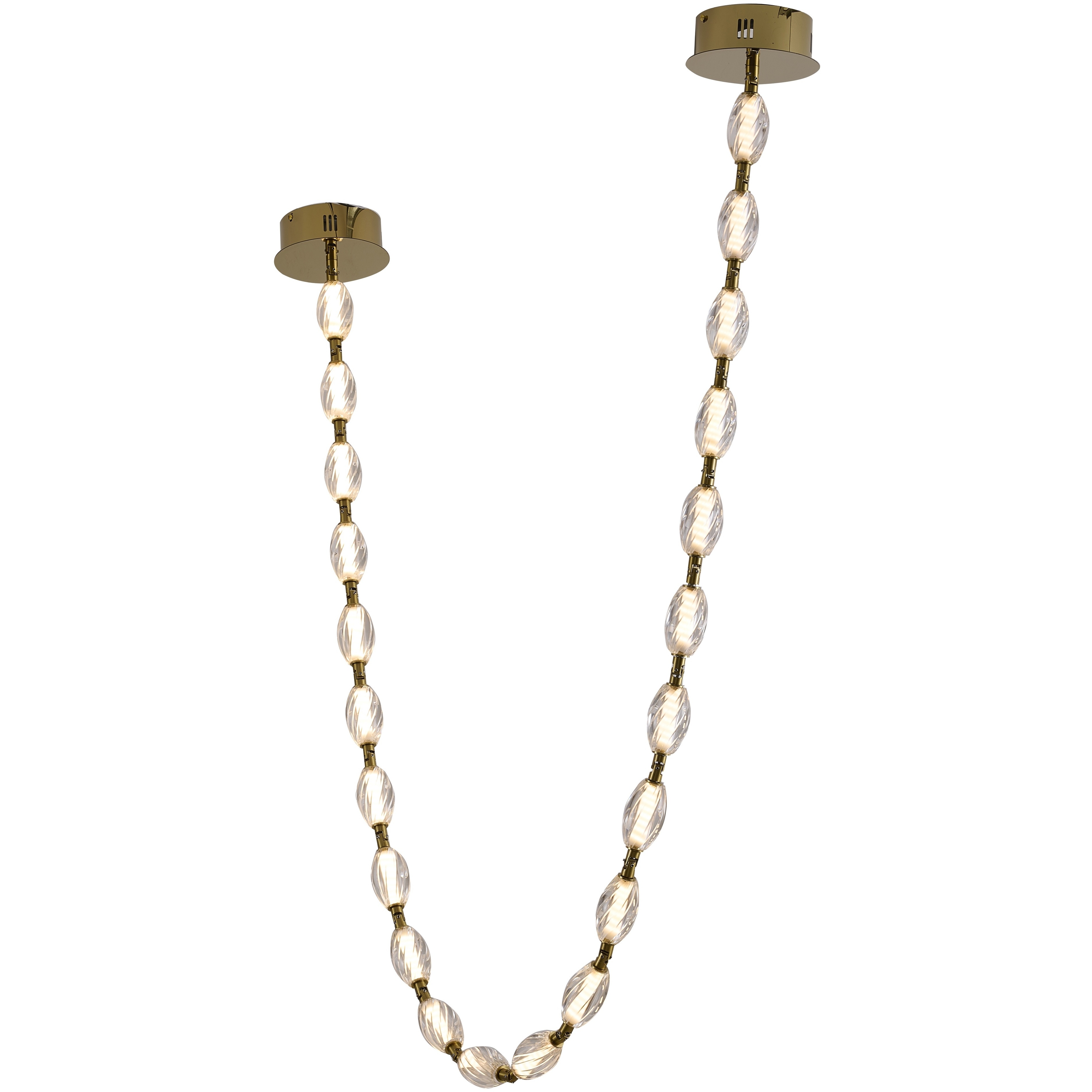 Bethel International BL01C106BR Canada LED 2 inch Brass Chandelier ...