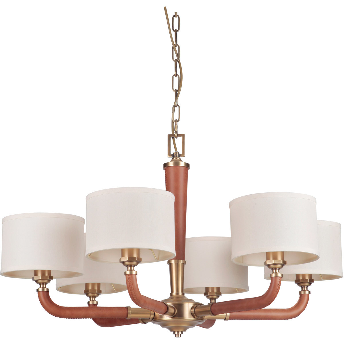 Craftmade 48126-VB Gallery Huxley 6 Light 34.6 inch Vintage Brass ...