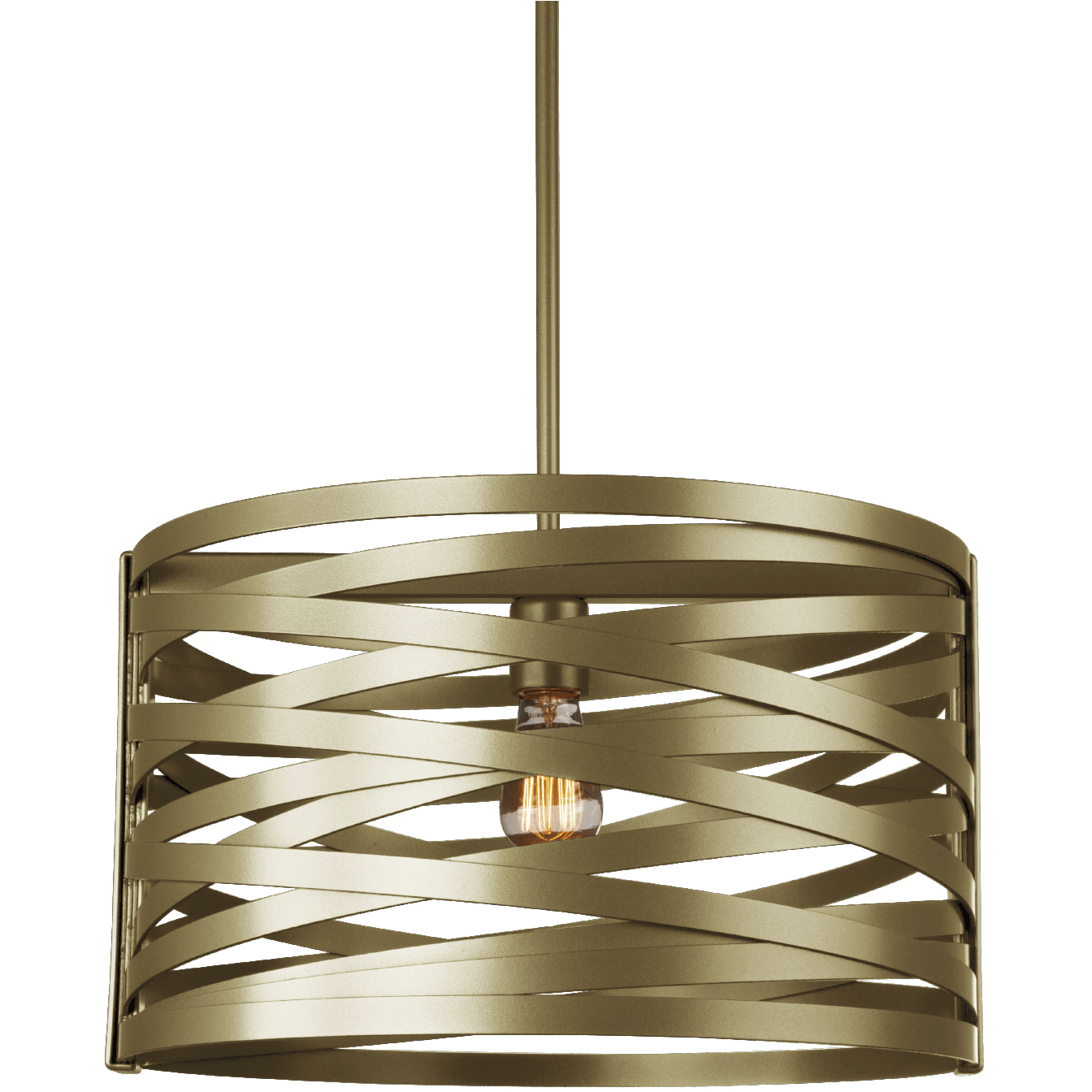 Tempest 1 Light 18.3 inch Gilded Brass Chandelier Ceiling Light in ...