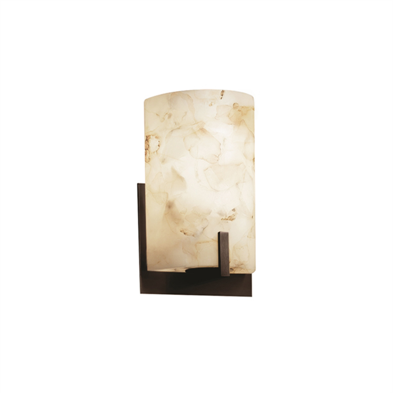 Alabaster Rocks Wall Sconce Wall Light in 700 Lm LED, Dark Bronze