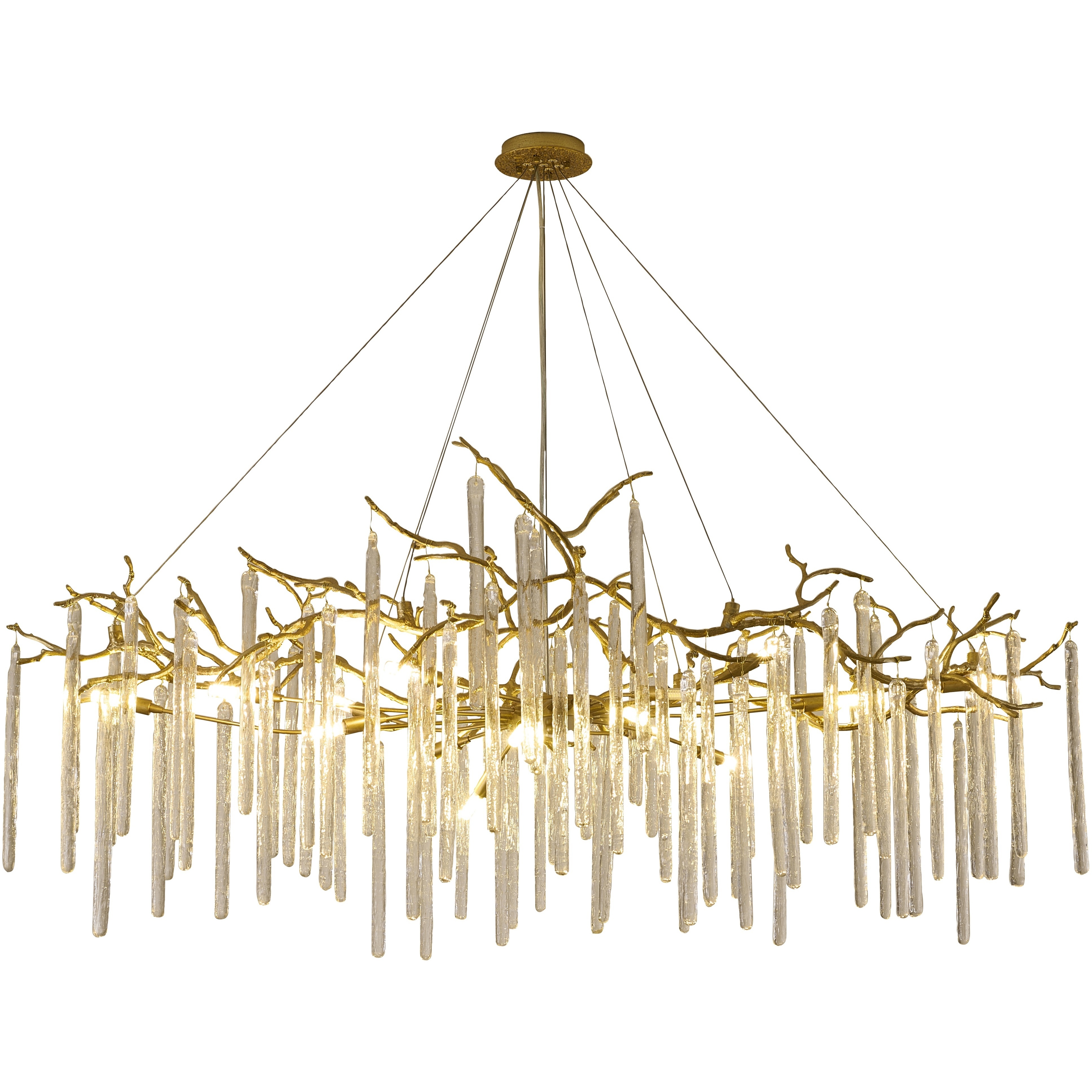 Bethel International CC03C59BR CC Series 16 Light 63 inch Brass ...