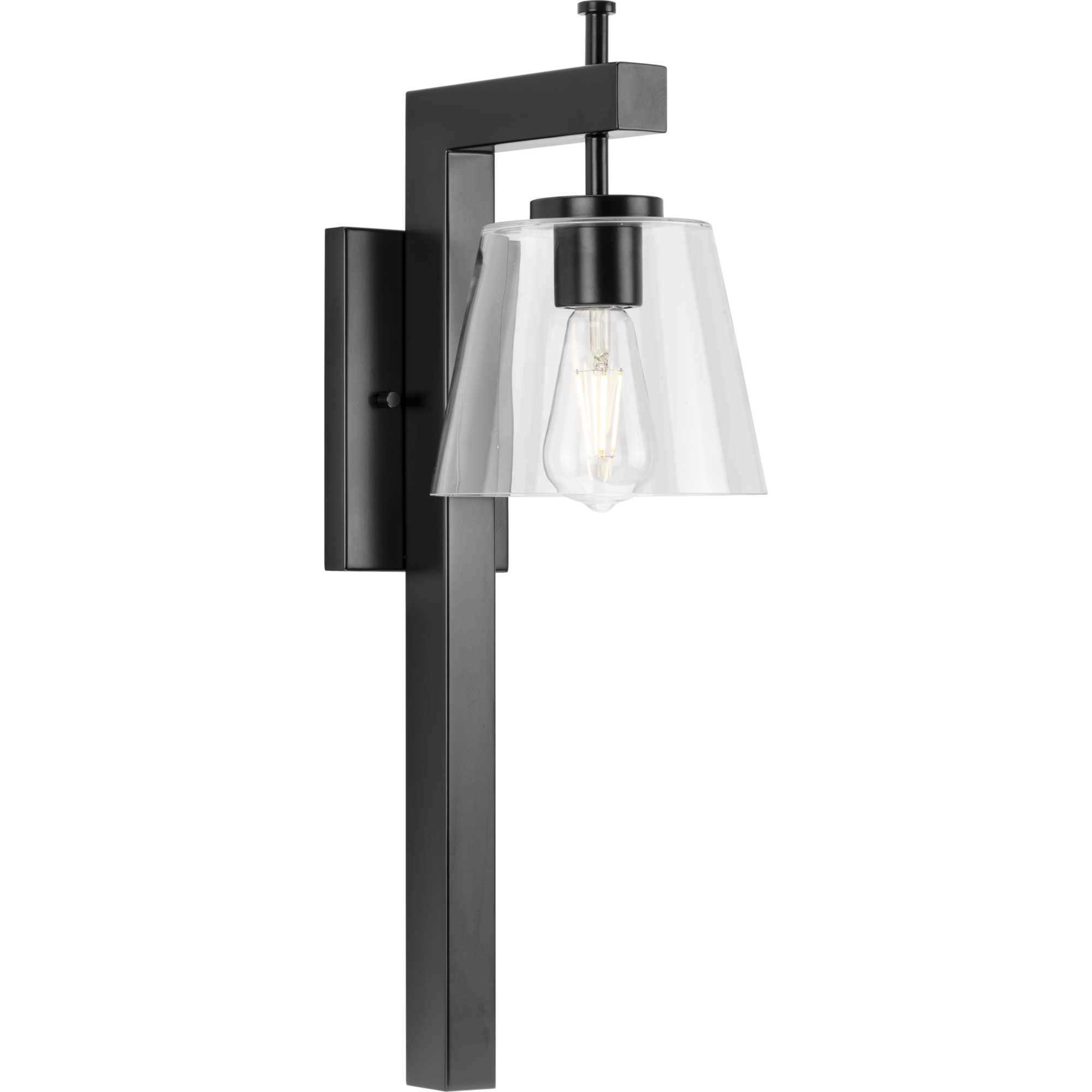 Progress P710108-31M Saffert 1 Light 10 inch Matte Black Wall Bracket ...
