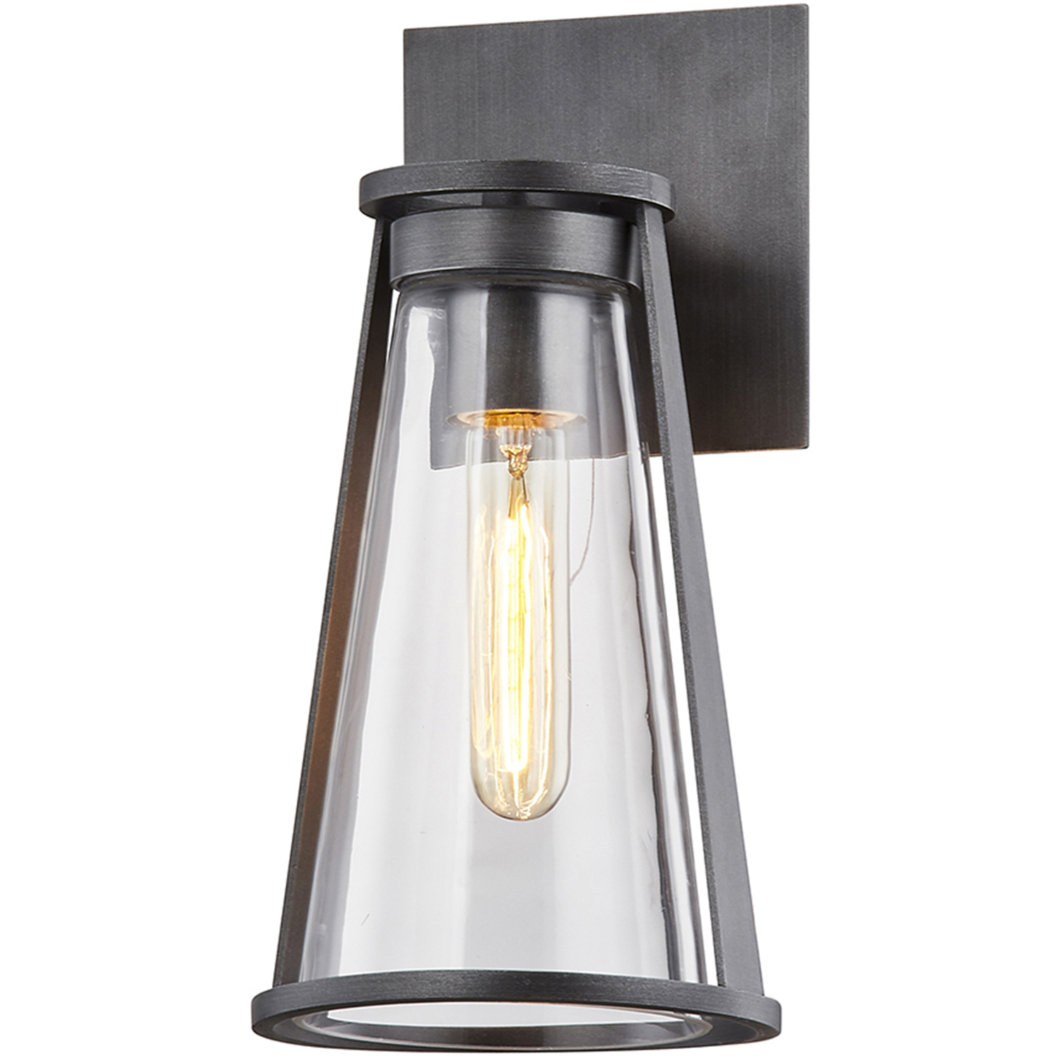 Troy Lighting B7611-GRA Prospect 1 Light 12 inch Graphite Outdoor Wall ...