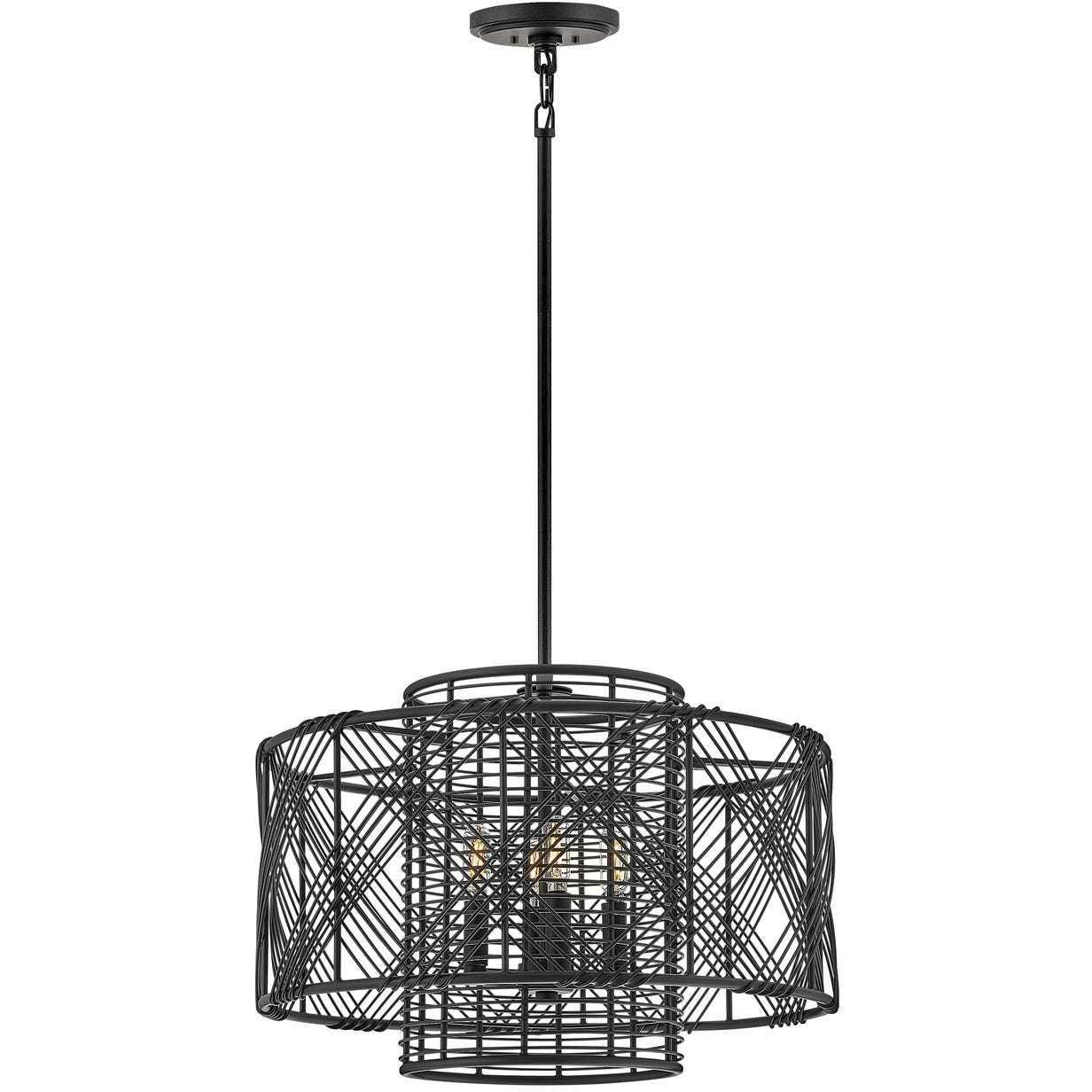 Hinkley 41063BLK Lisa McDennon Nikko 4 Light 20.25 inch Black Indoor ...