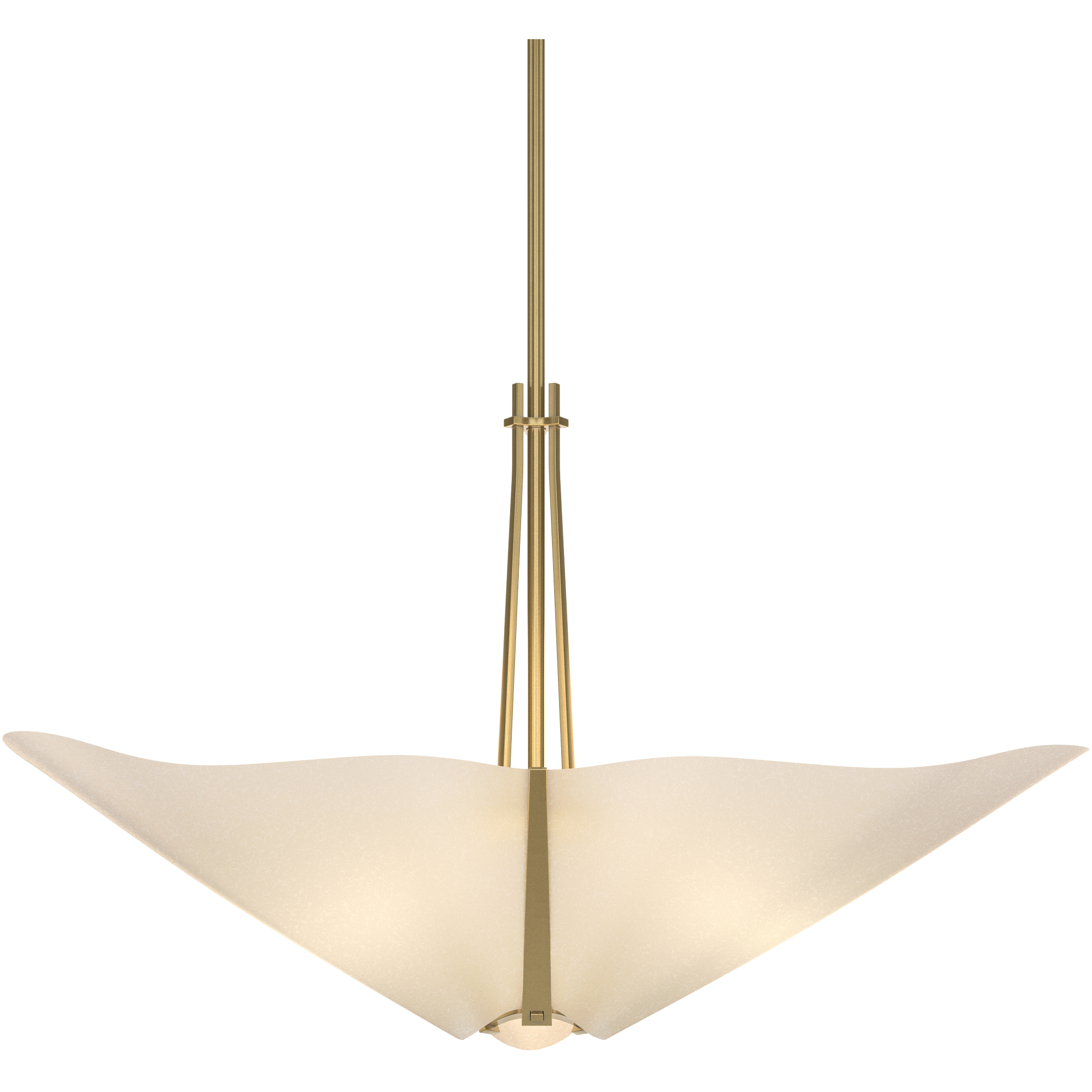 Hubbardton Forge 133303-1134 Kirigami 3 Light 28.5 inch Modern Brass ...