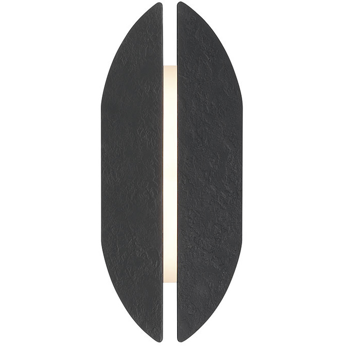 Eurofase 49013-023 Inntra 1 Light 14 inch Black Outdoor Wall Sconce
