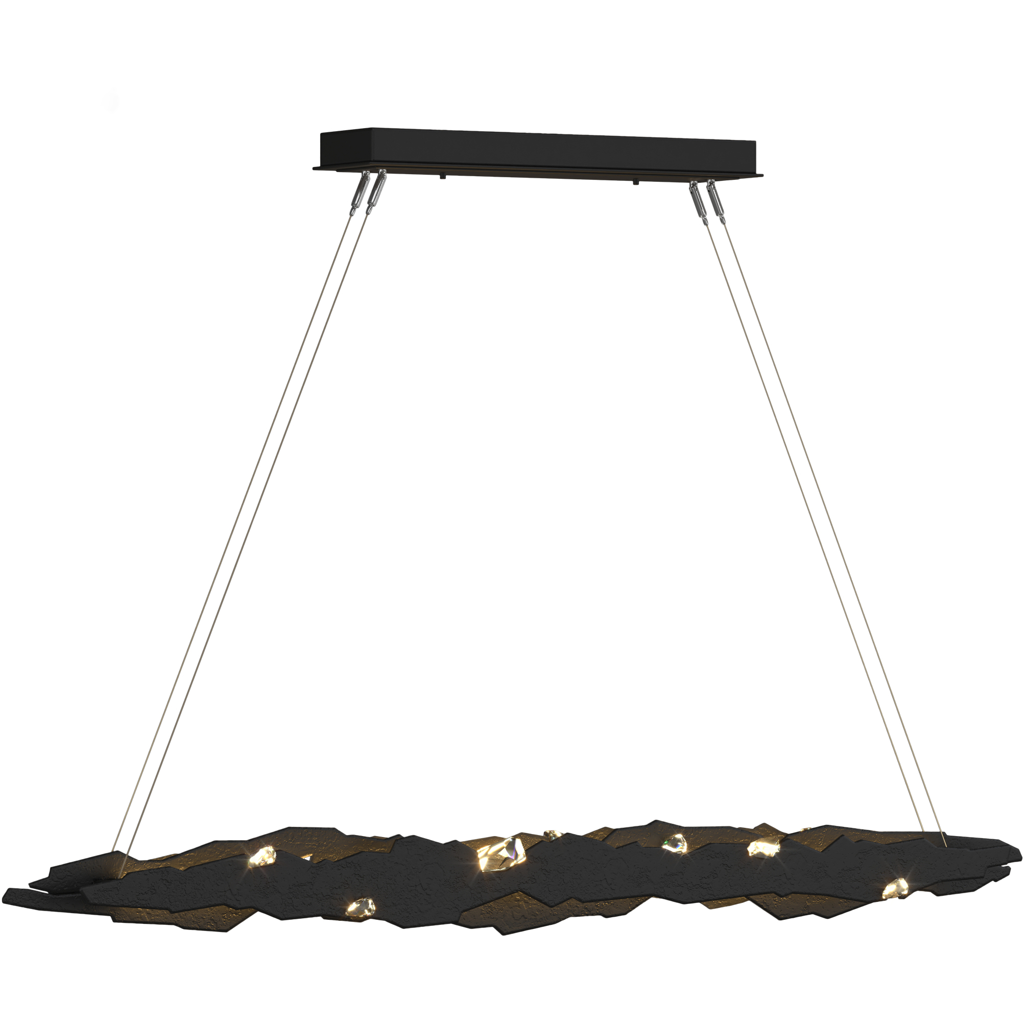 Hubbardton Forge | Synchronicity 139860-1012 Trove LED 52.6 inch Black ...