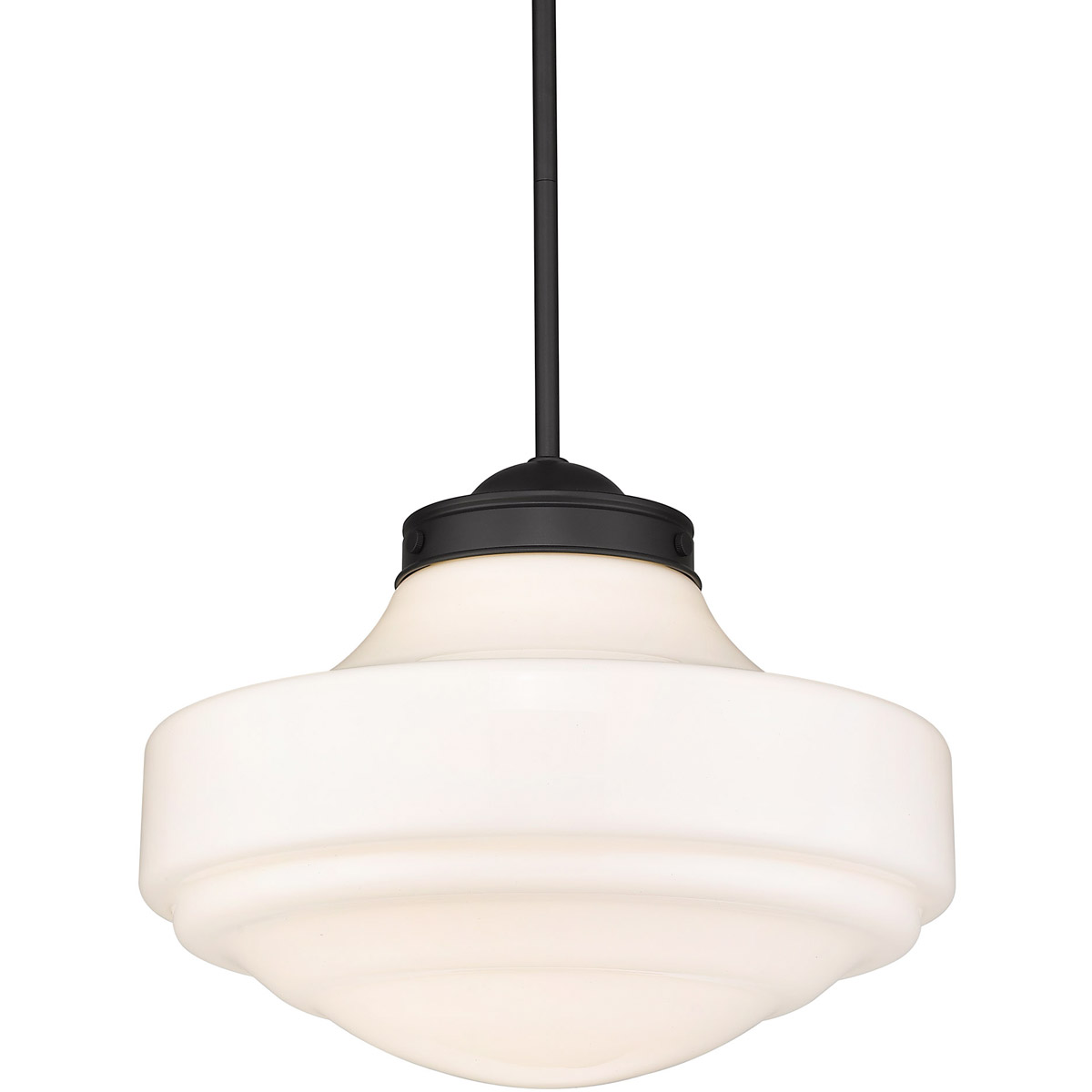 Golden Lighting 0508-L BLK-VMG Ingalls 1 Light 16 inch Matte Black ...