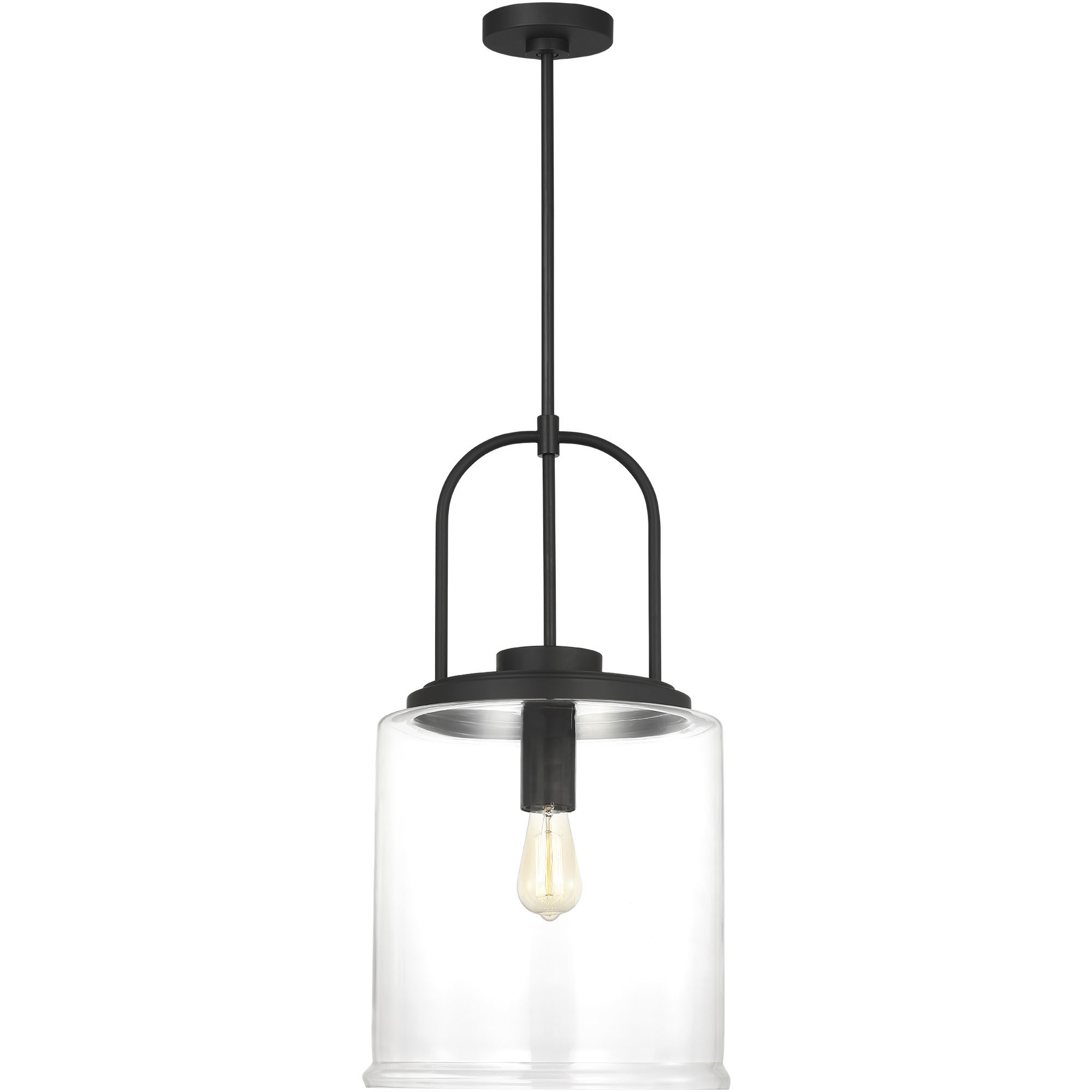 Visual Comfort Studio Collection GLP1051MBK Anders 1 Light 14 inch ...