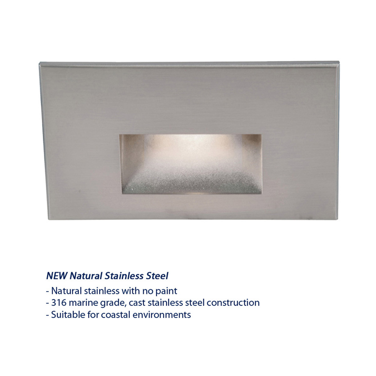 WAC Lighting WL-LED100-BL-SS Tyler 120 3.8 watt Stainless Steel Step ...