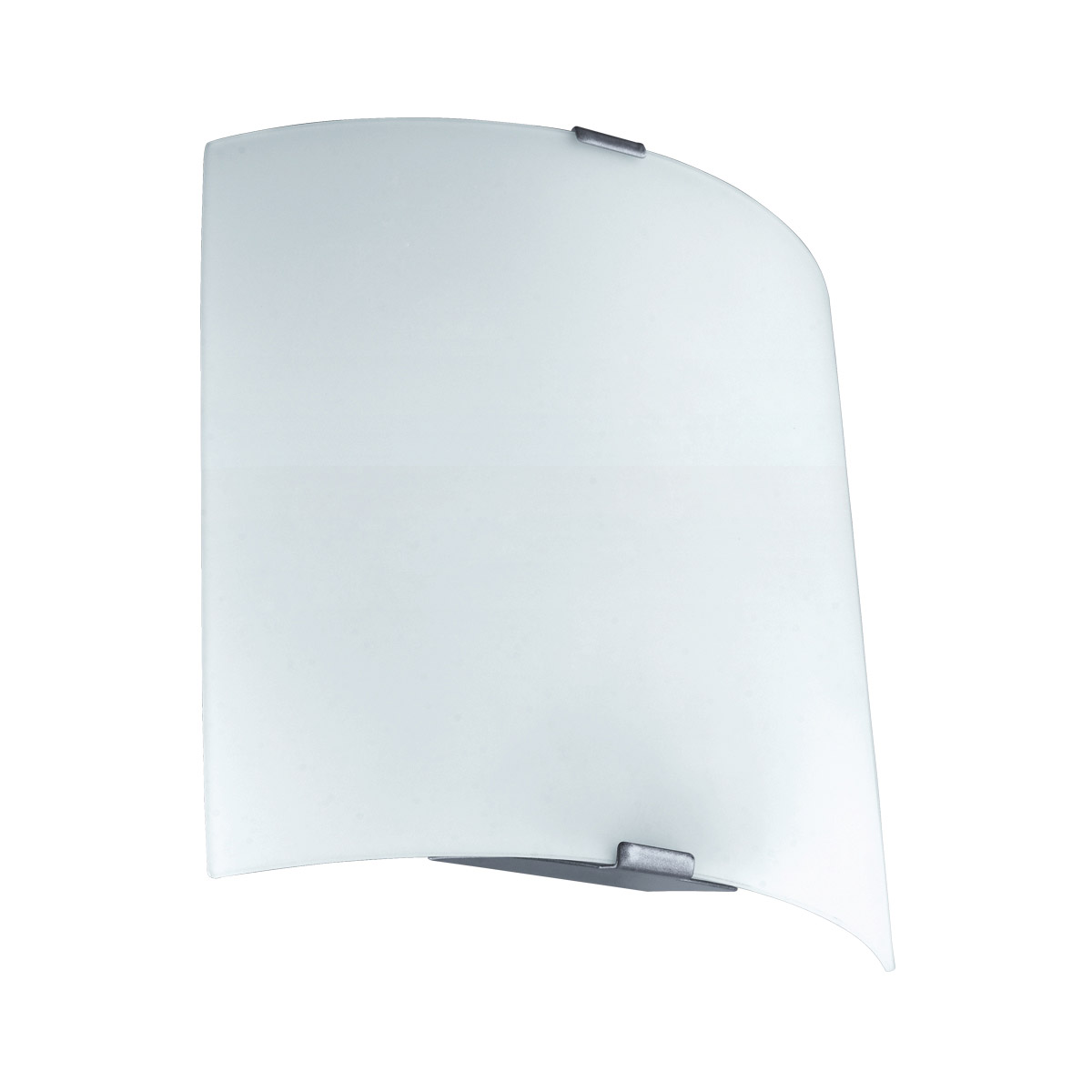 Eglo 94599A Grafik LED 6.89 inch Silver ADA Wall Light, White Glass