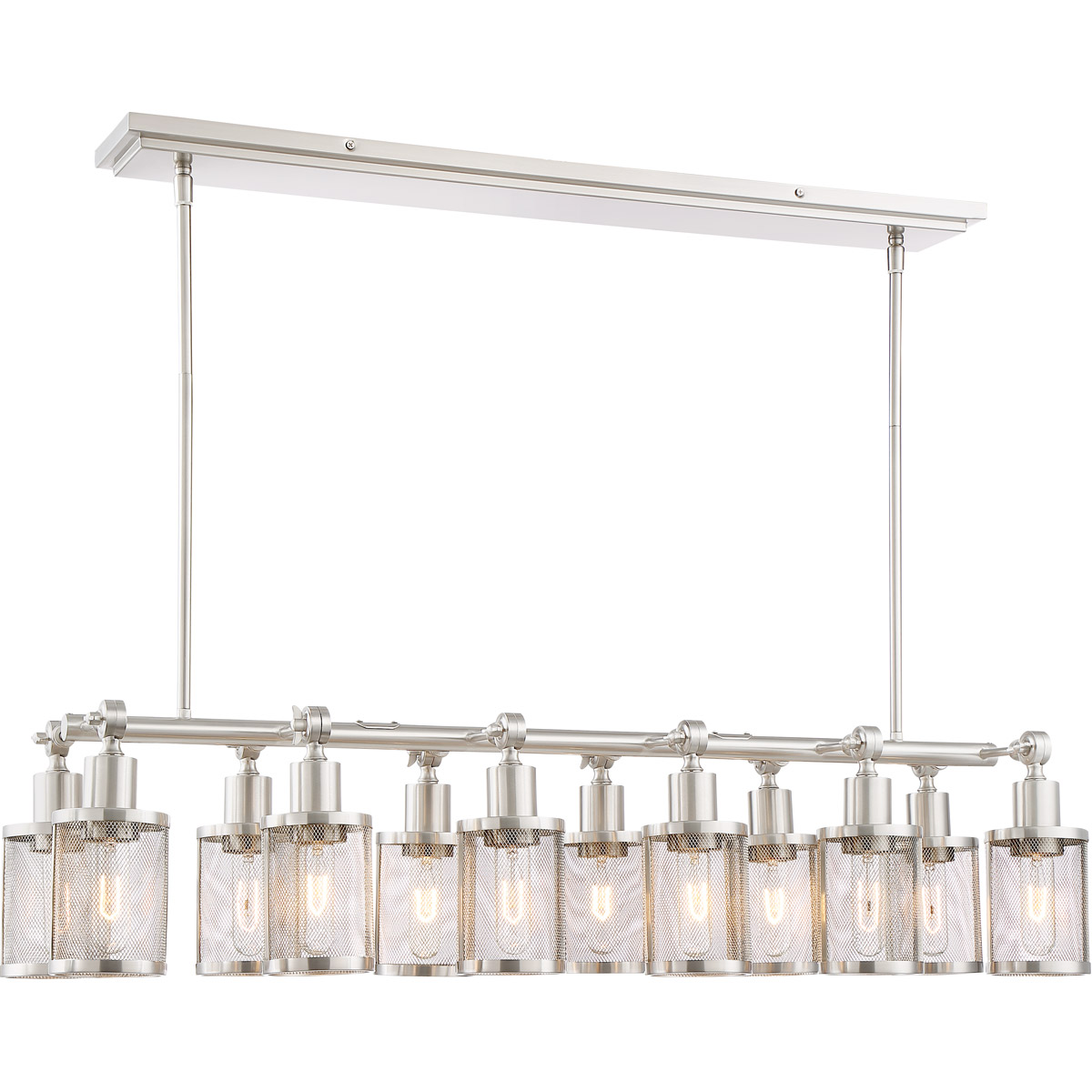 Zeev Lighting CD10184/12/BN Geminus 12 Light 12 inch Brushed Nickel ...