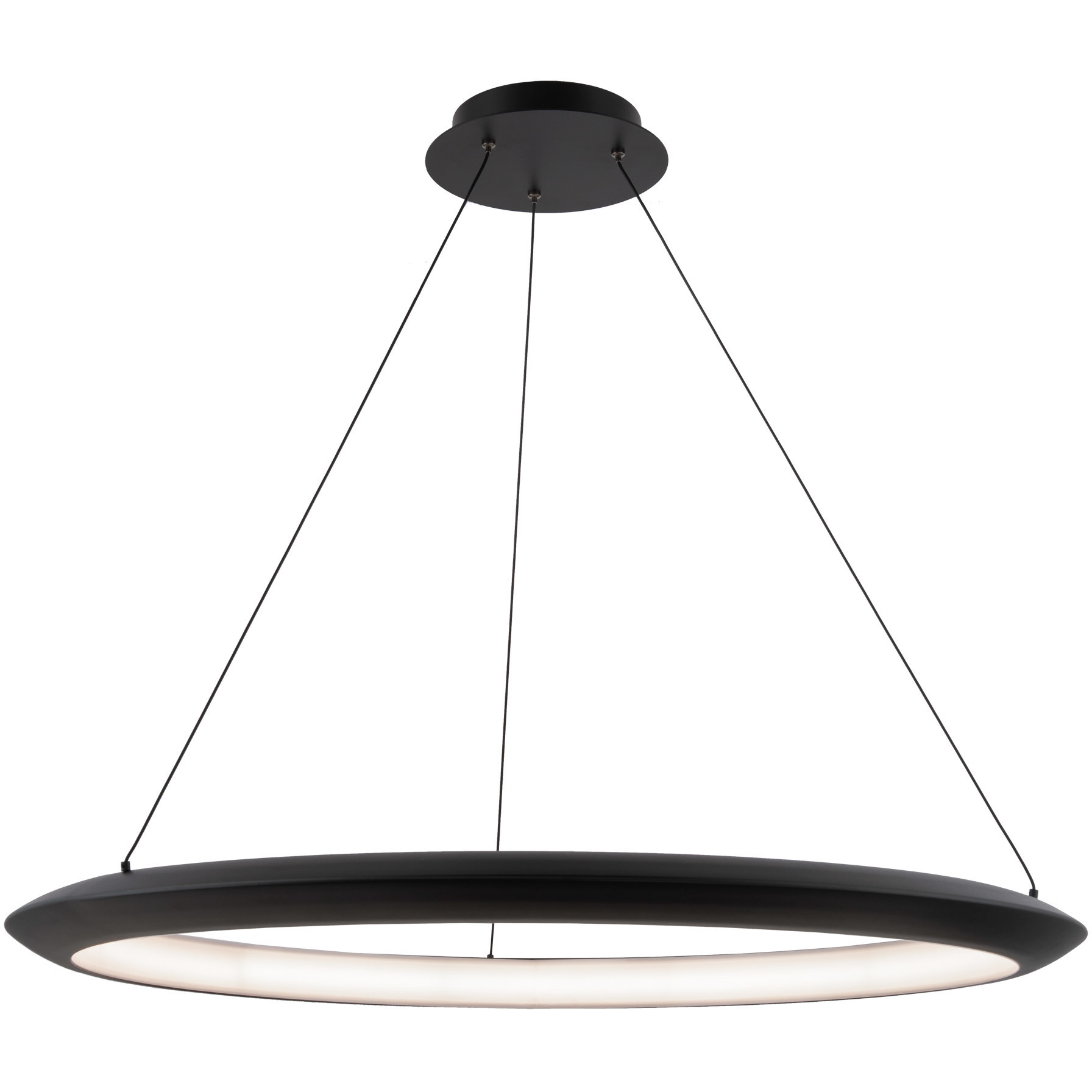 Modern Forms PD-55036-30-BK The Ring LED 36 inch Black Chandelier ...