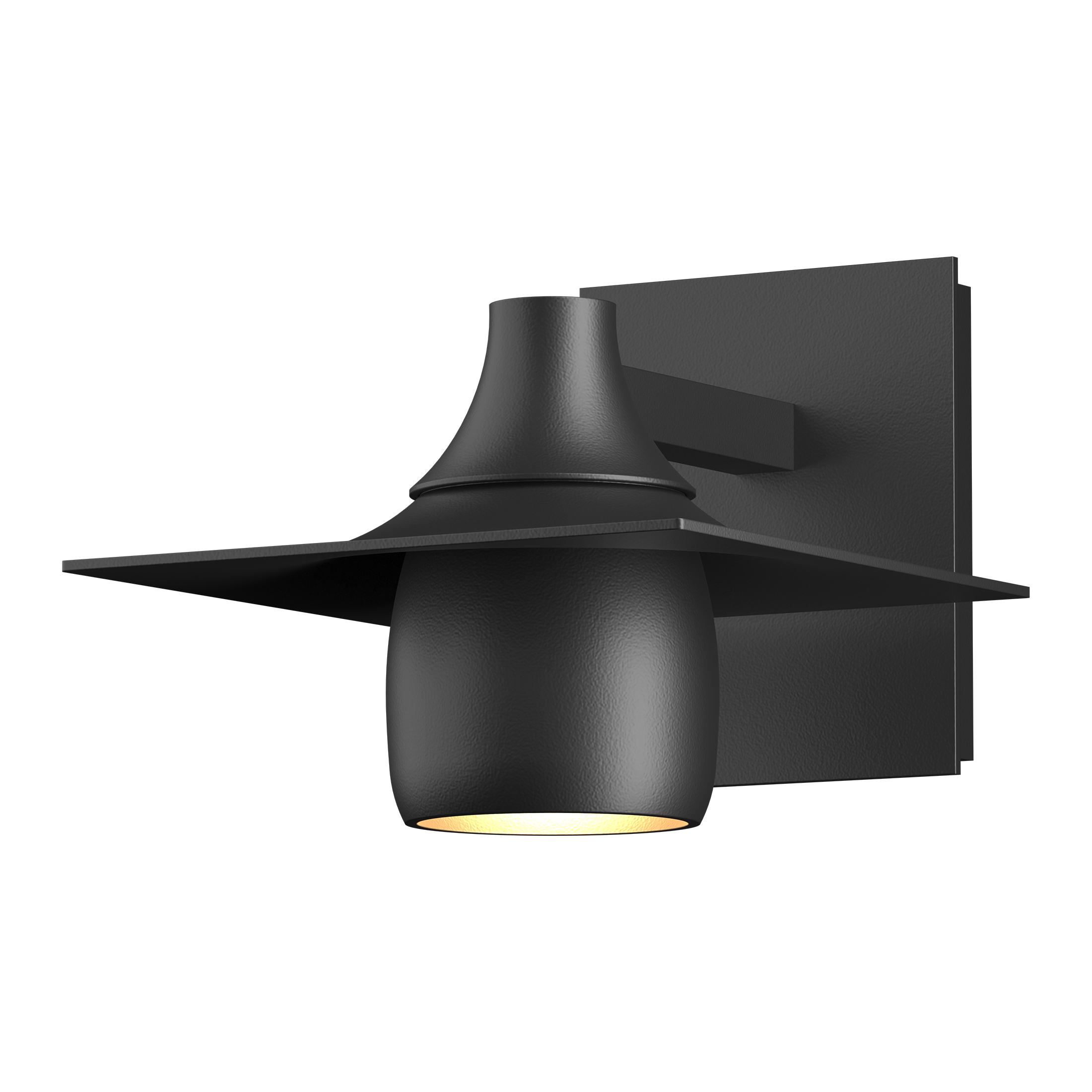 Hubbardton Forge 306563-1004 Hood 1 Light 6.8 inch Coastal Black Outdoor Sconce