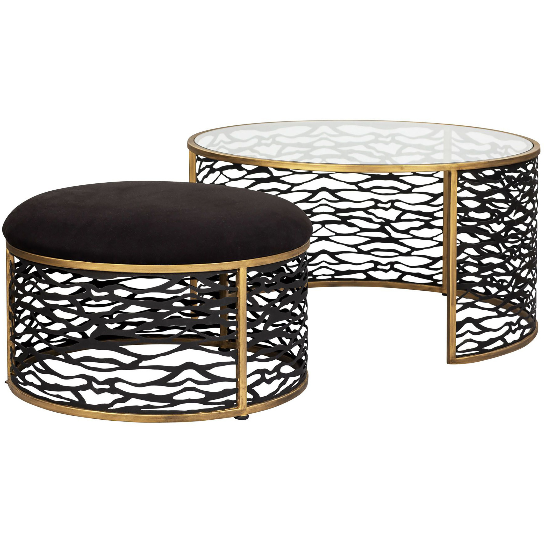 Varaluz 348TC32NHGCB Kato 32 X 18 inch Havana Gold Coffee Table and ...