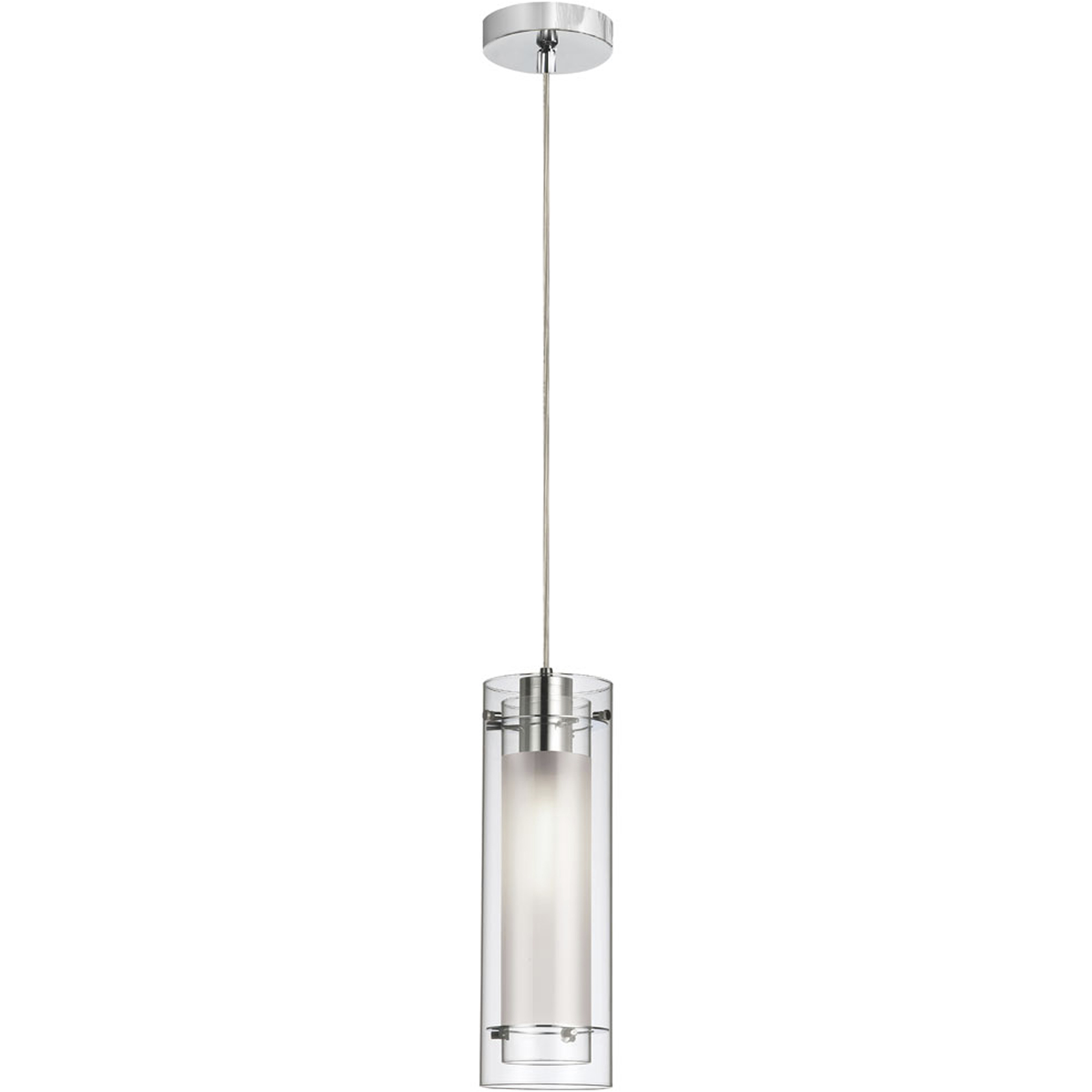 Dainolite 22152-CF-PC Pasha LED 5 inch Polished Chrome Pendant Ceiling ...