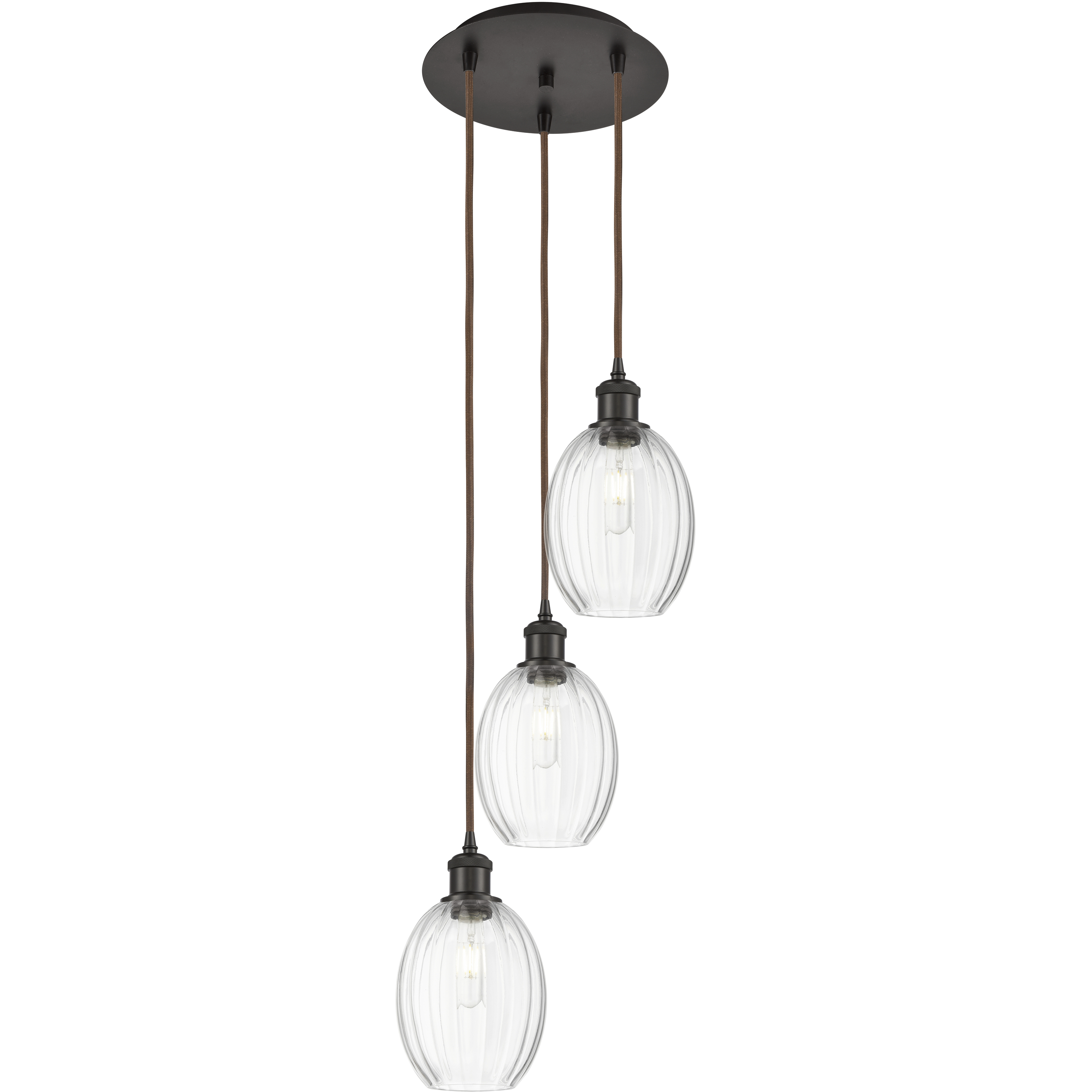 Ballston Preston 3 Light 12.75 inch Oil Rubbed Bronze Multi Pendant ...
