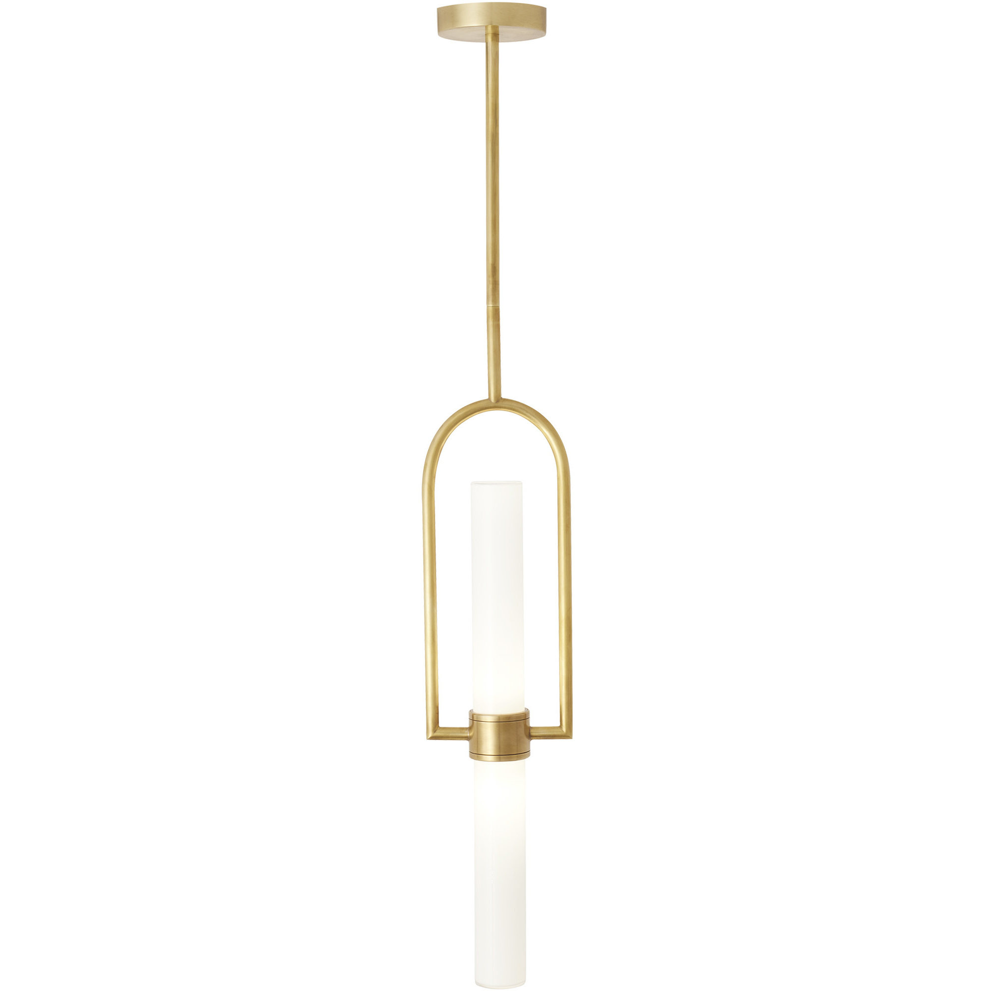 Sean Lavin Calumn LED 2.75 inch Natural Brass Pendant Ceiling Light ...