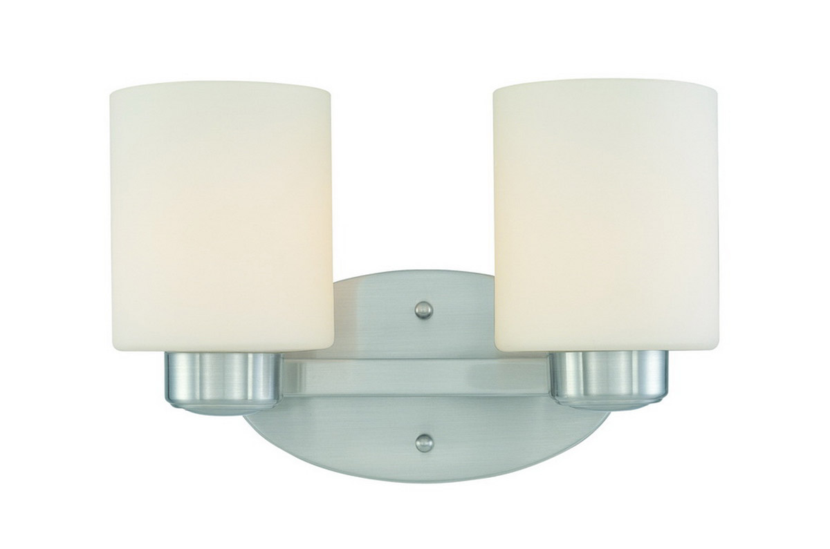 Dolan Designs Brookings 2 Light Bath Vanity in Satin Nickel 3432-09