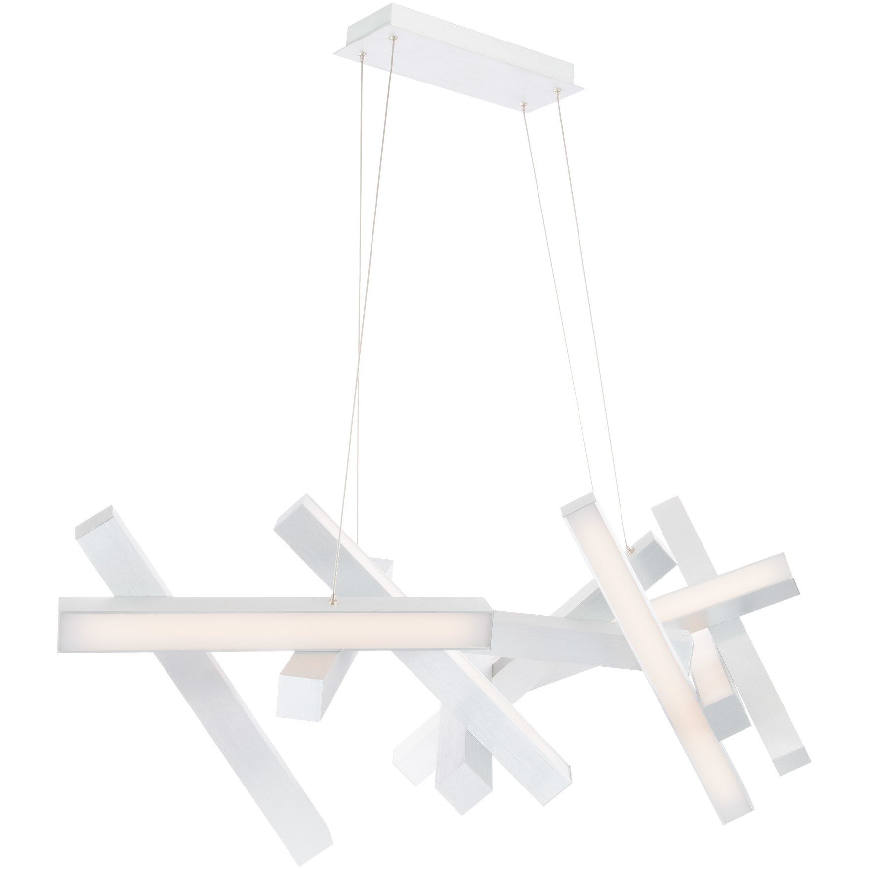 Modern Forms PD-64848-AL Chaos LED 21.25 inch Brushed Aluminum ...