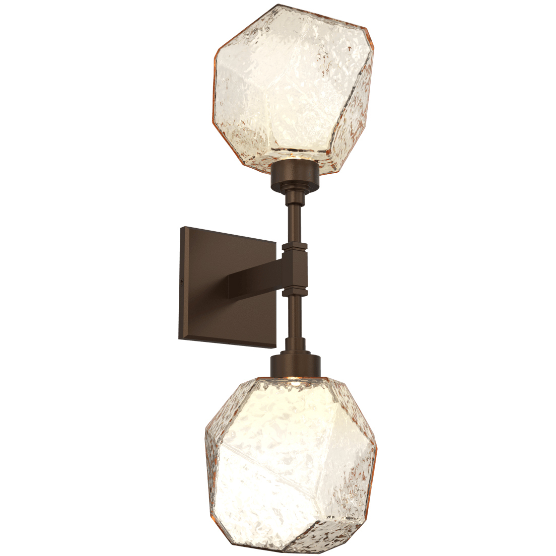 Gem LED 6.5 inch Flat Bronze Indoor Sconce Wall Light in Amber, 2700K ...