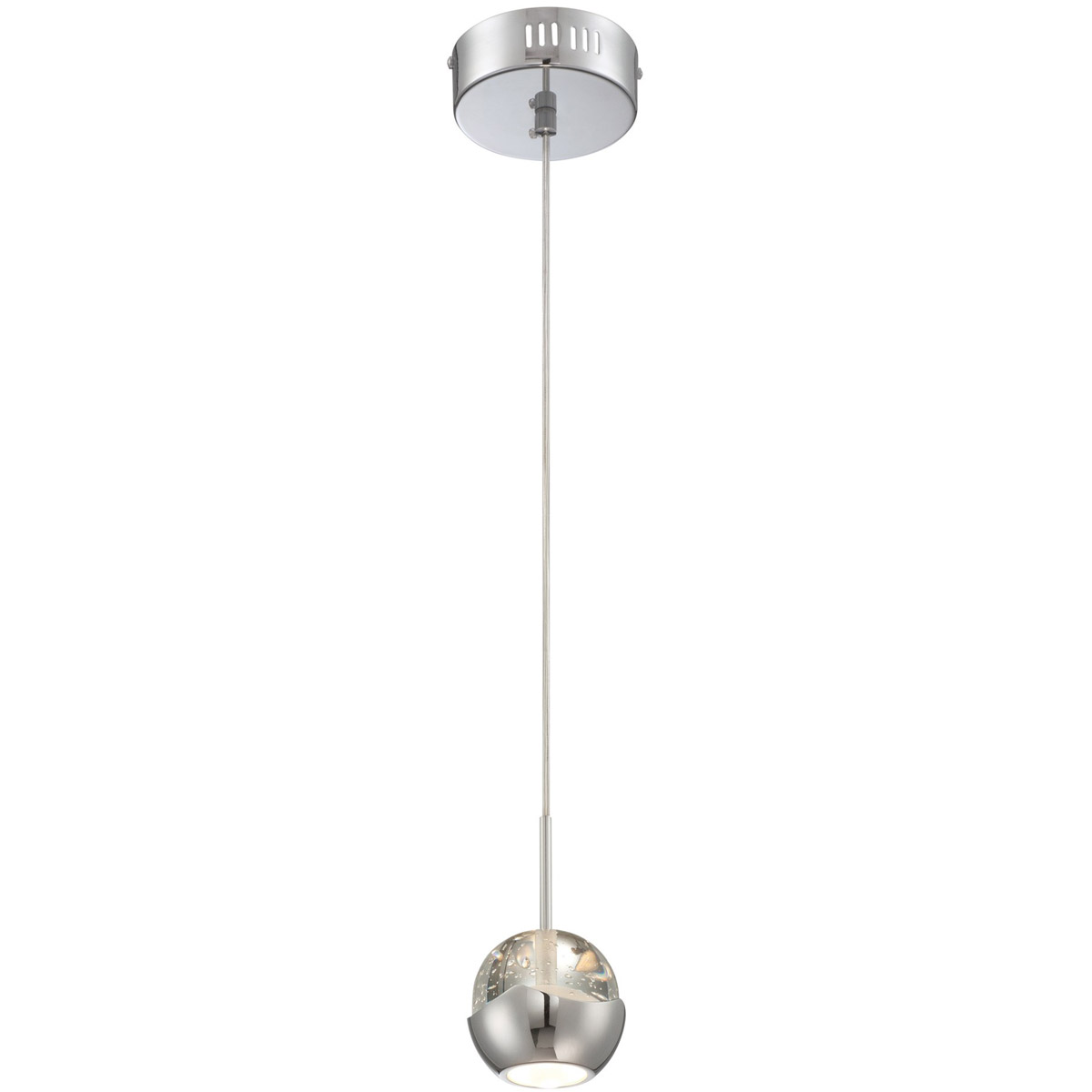 Draplin LED 4.75 inch Chrome Pendant Ceiling Light