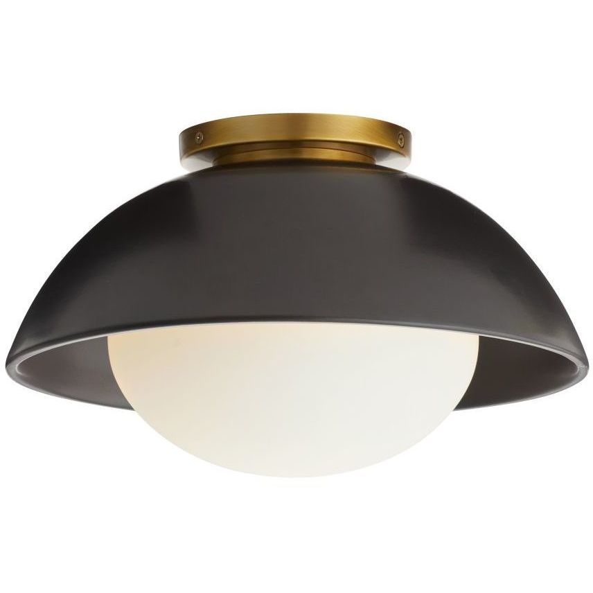Arteriors GADFC01 Glaze 1 Light 12 inch Antique Brass and Matte Black ...