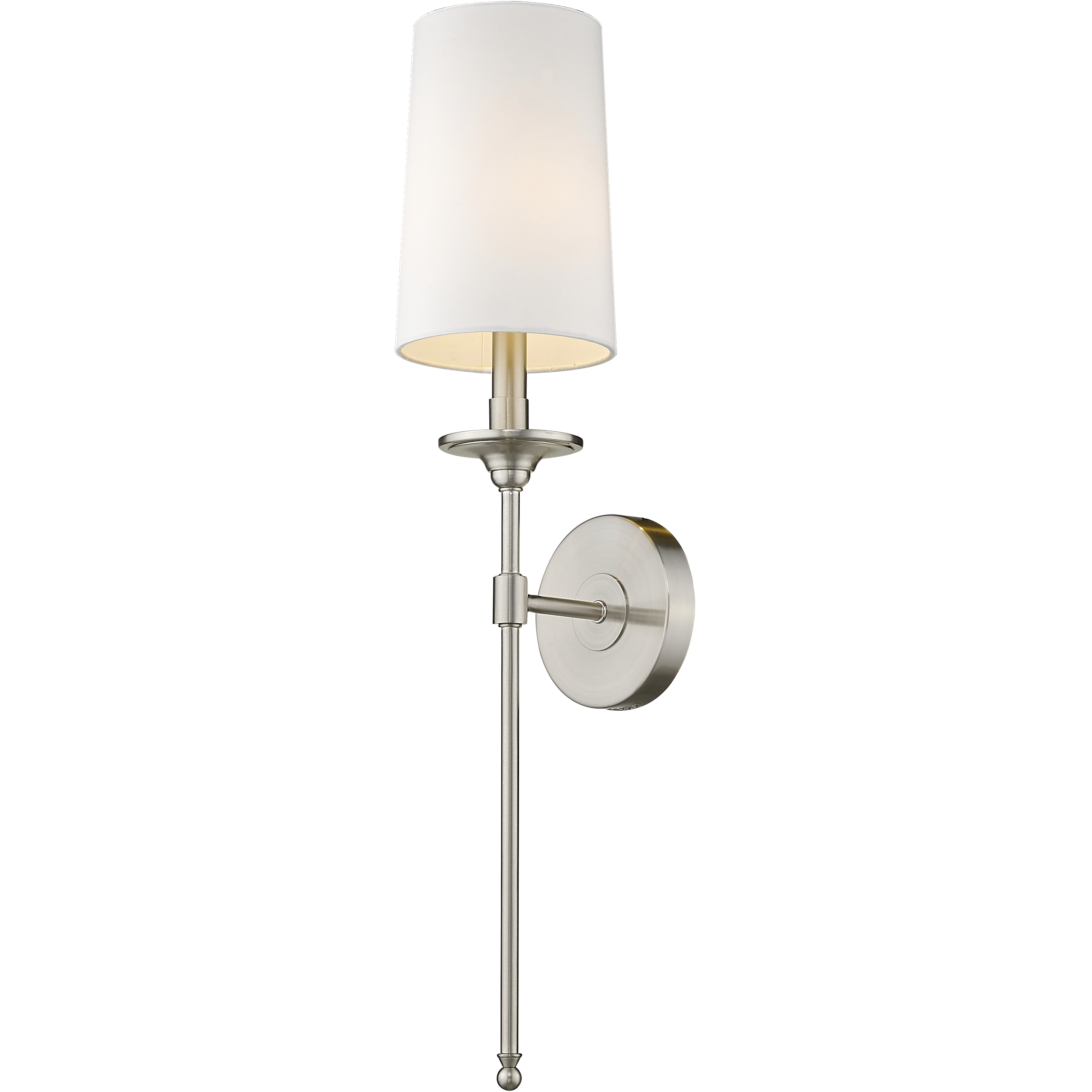 Z-Lite 807-1S-BN Emily 1 Light 5.5 inch Brushed Nickel Wall Sconce Wall Light