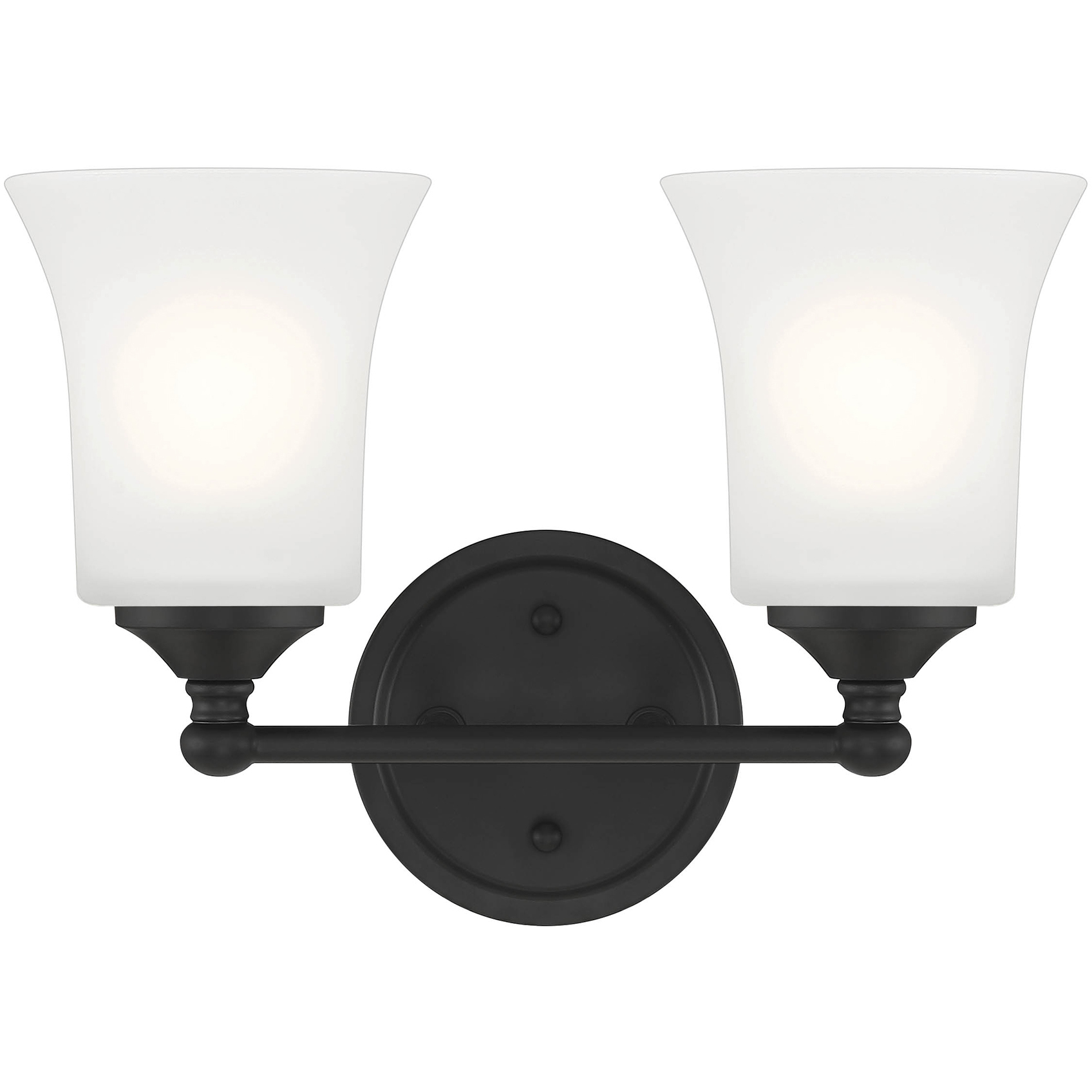 Designers Fountain D278M-2B-MB Bronson 2 Light 13 inch Matte Black ...