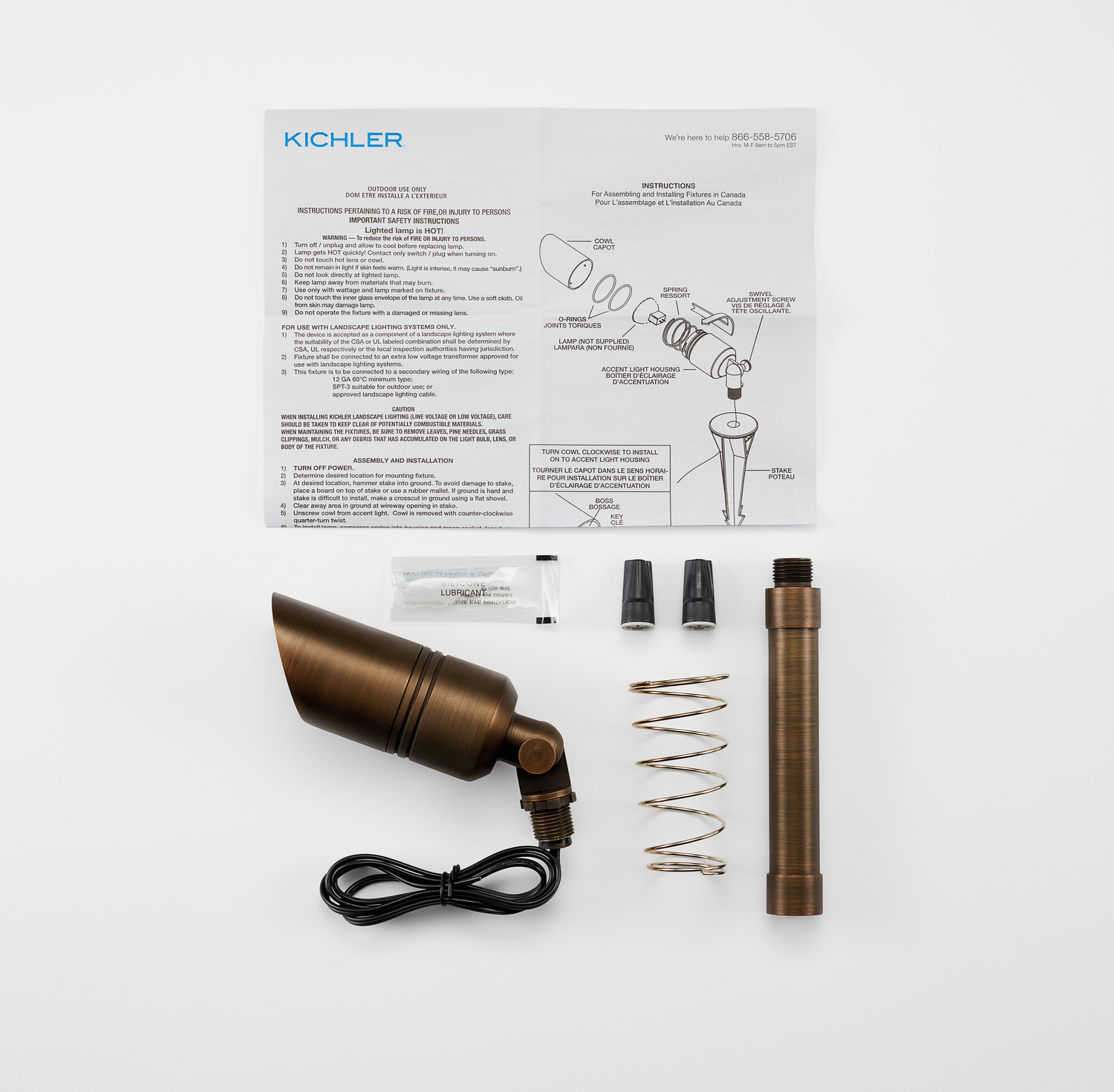 Kichler 15475CBR Independence 12 35.00 watt Centennial Brass Landscape ...