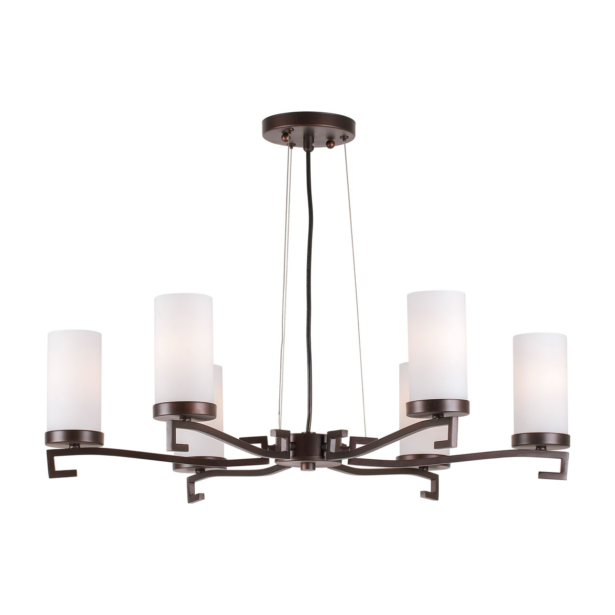 Forte Lighting 2592-06-32 Signature 6 Light 27.75 inch Antique Bronze ...