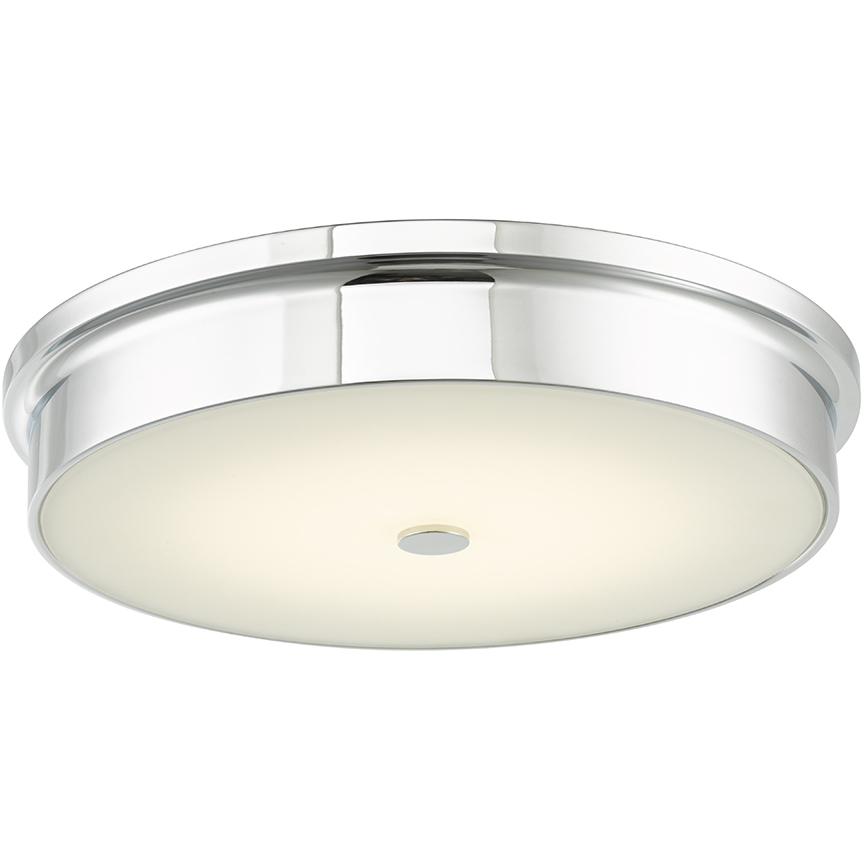 Spark LED 15 inch Chrome Flush Mount Ceiling Light