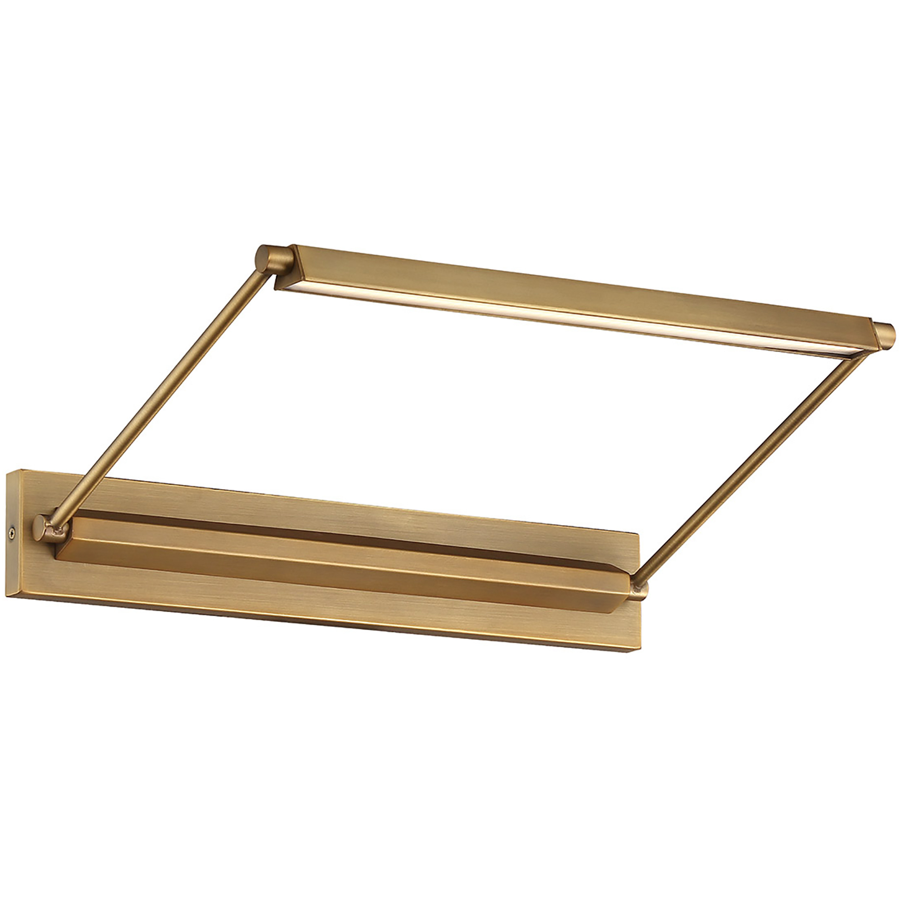 WAC Lighting PL-LED17-30-AB Hudson 14.00 watt 17 inch Aged Brass ...