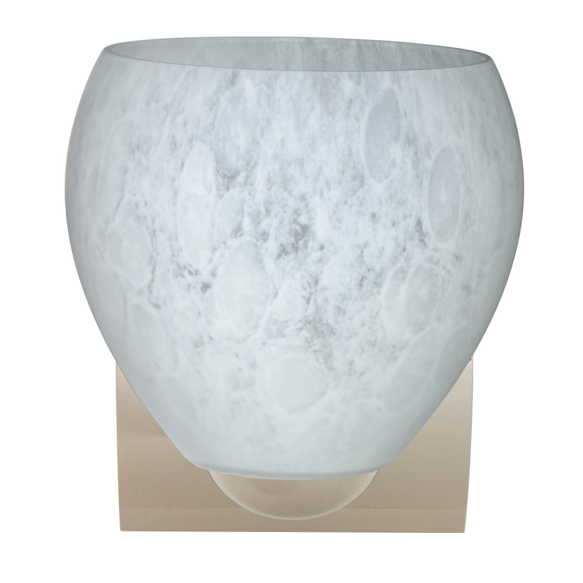 Besa Bolla LED Mini Sconce in Chrome with Carrera Glass 1WZ-412219-LED-CR