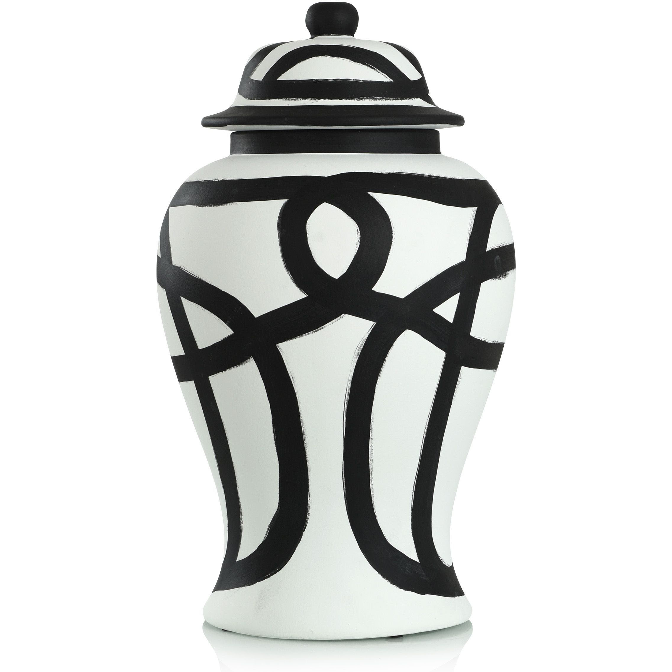Harp and Finial HFA71208DS Ginger Jar 21 X 12 inch Decorative Vase