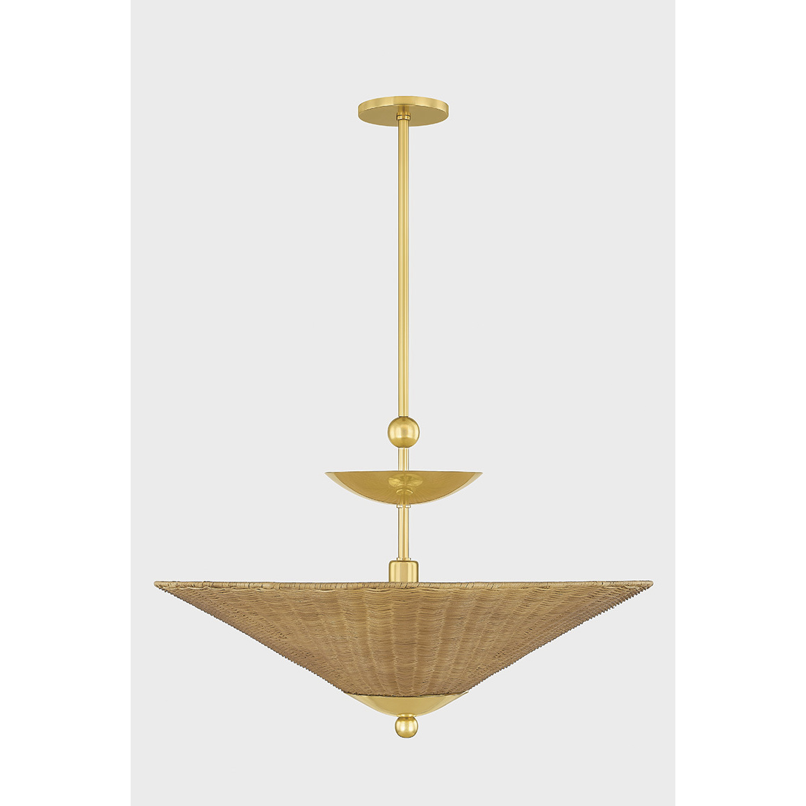 Mitzi H968701-AGB Perilla 1 Light 30 inch Aged Brass Pendant Ceiling Light