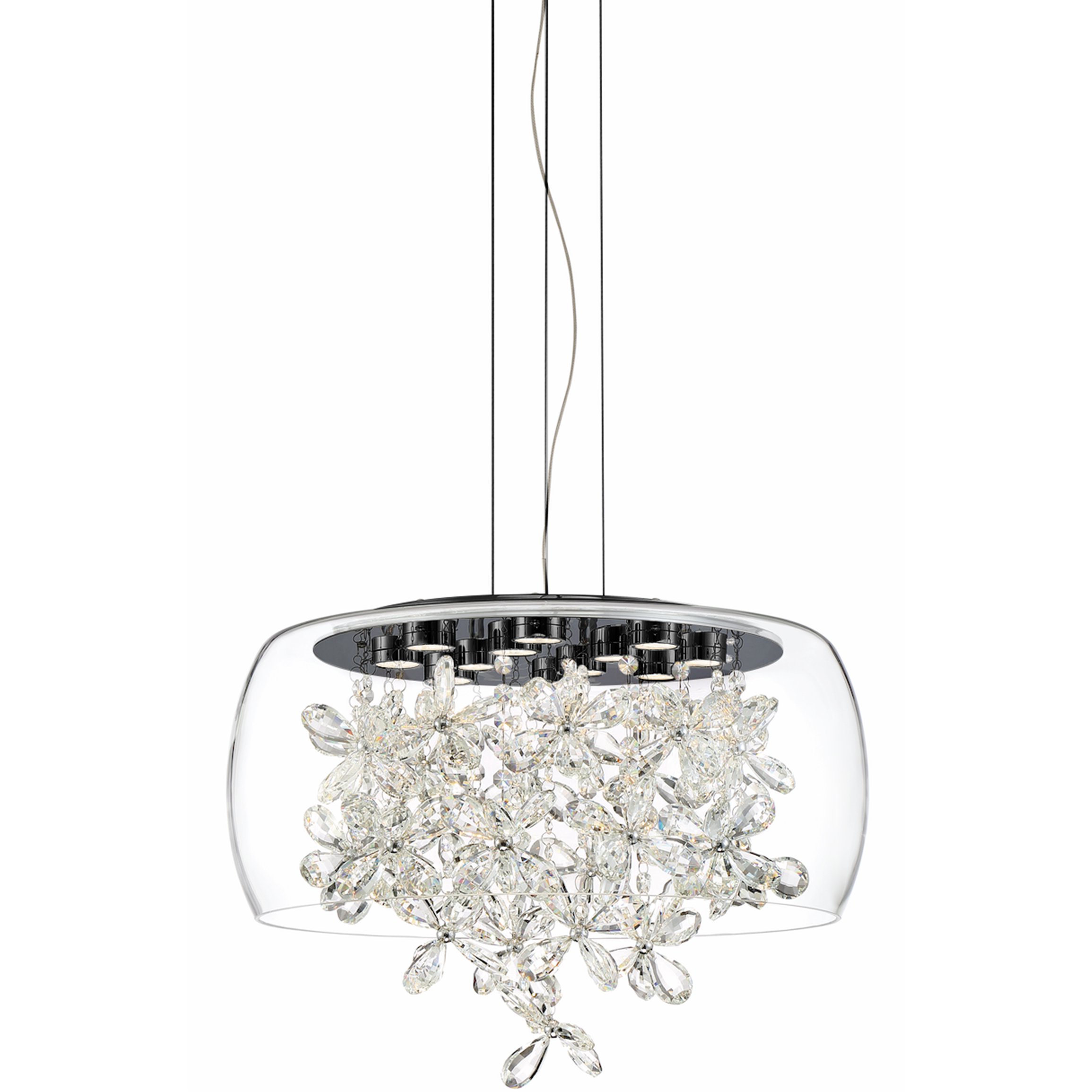 Zeev Lighting CD10244/LED/MBK Destiny 12 Light 19.7 inch Matte Black ...