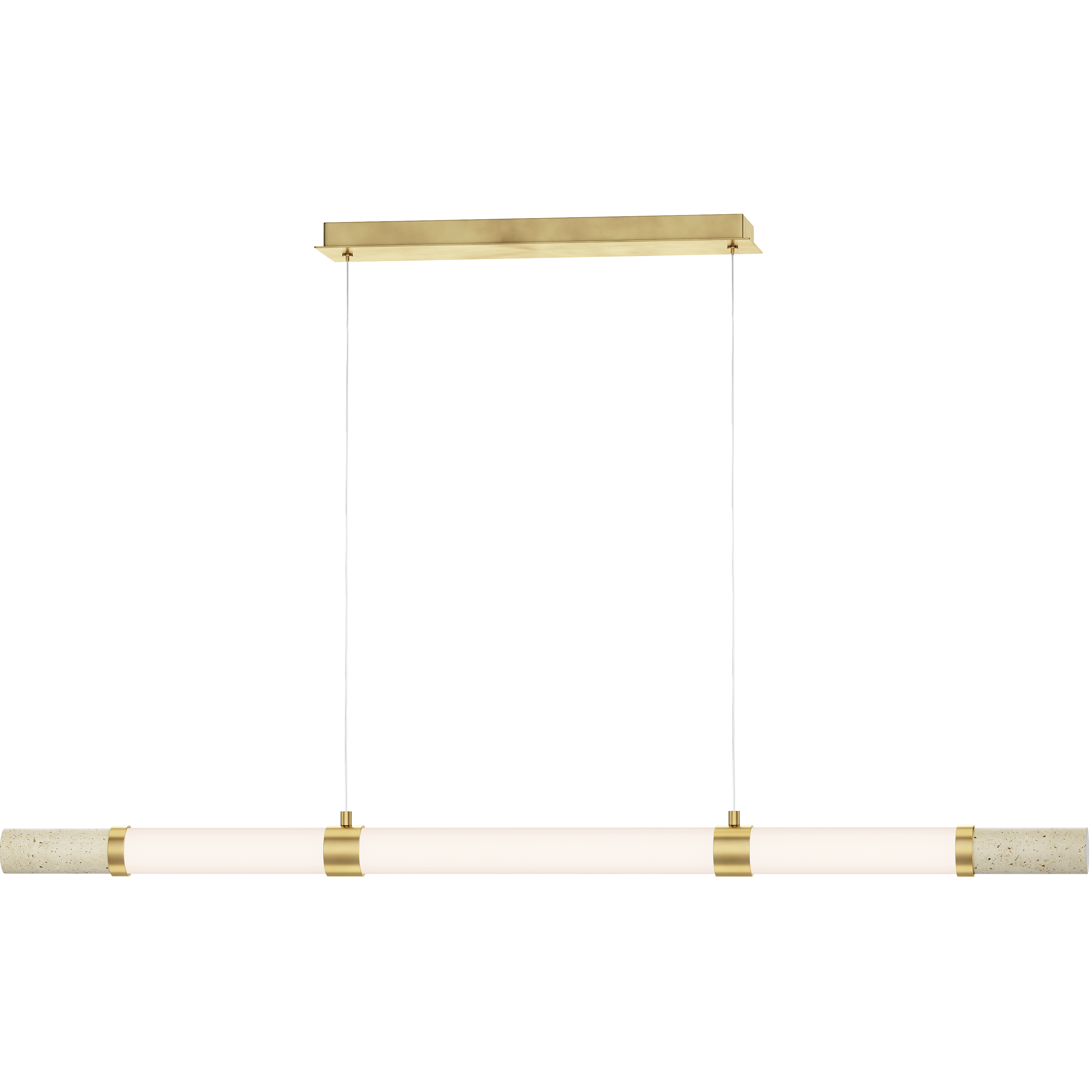 ET2 E11056-01TVGLD Travertine LED 53.75 inch Travertine and Gold Linear ...
