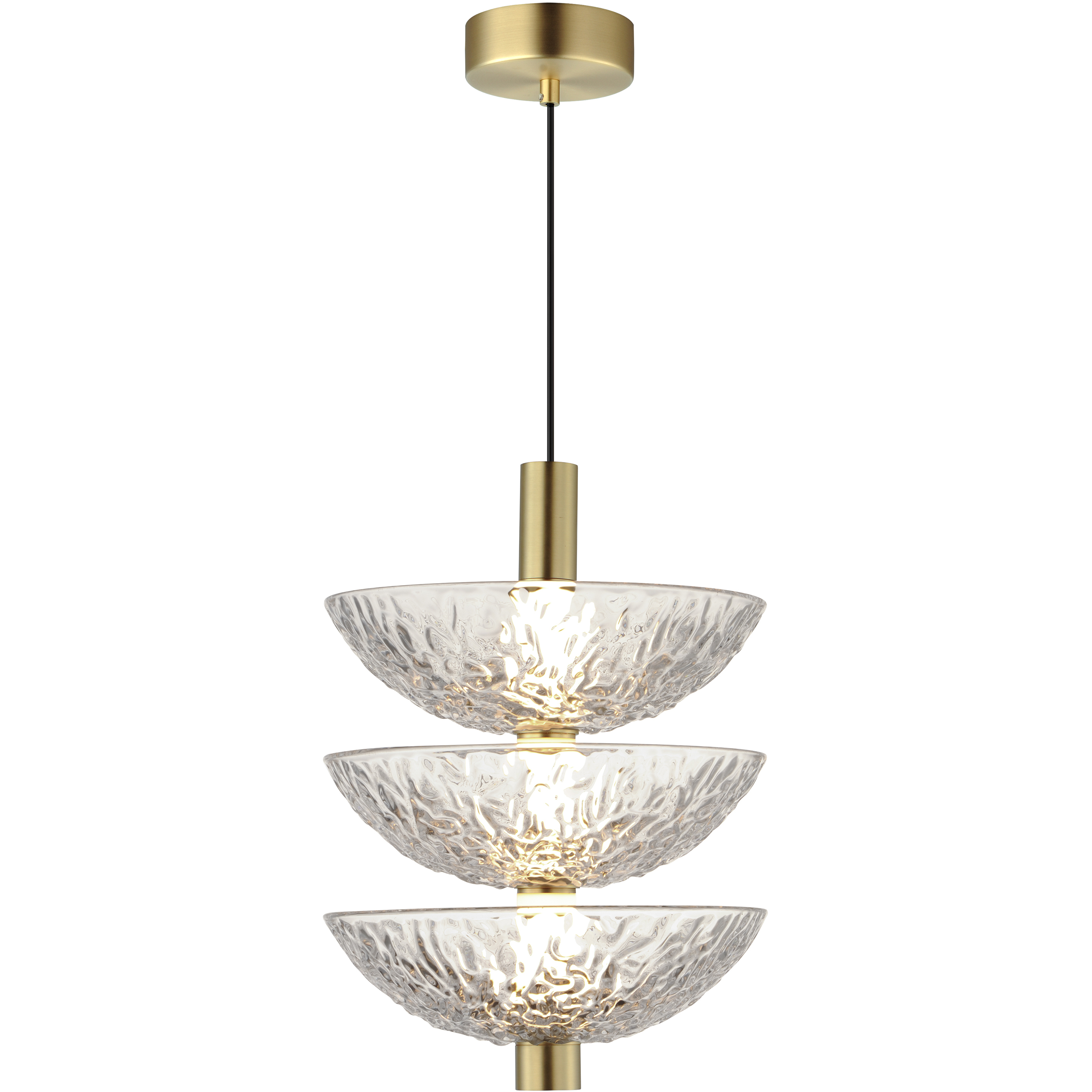 Maxim Lighting 24983TCSBR Metropolis LED 12 inch Satin Brass Single ...
