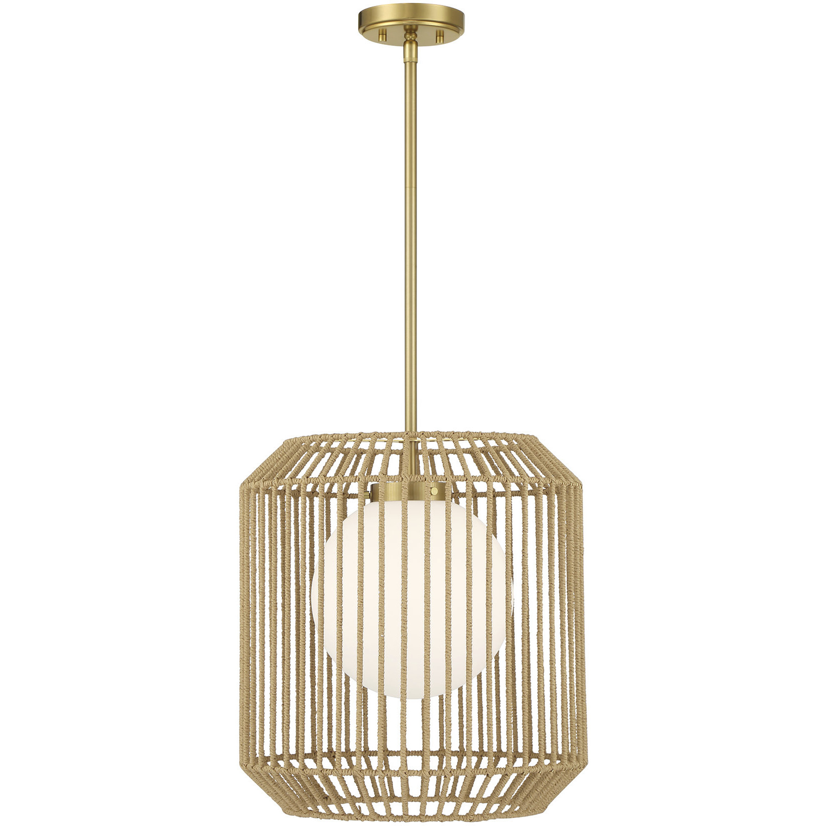 Savoy House 7-2040-1-322 Pastis 1 Light 16 inch Warm Brass Pendant Ceiling Light