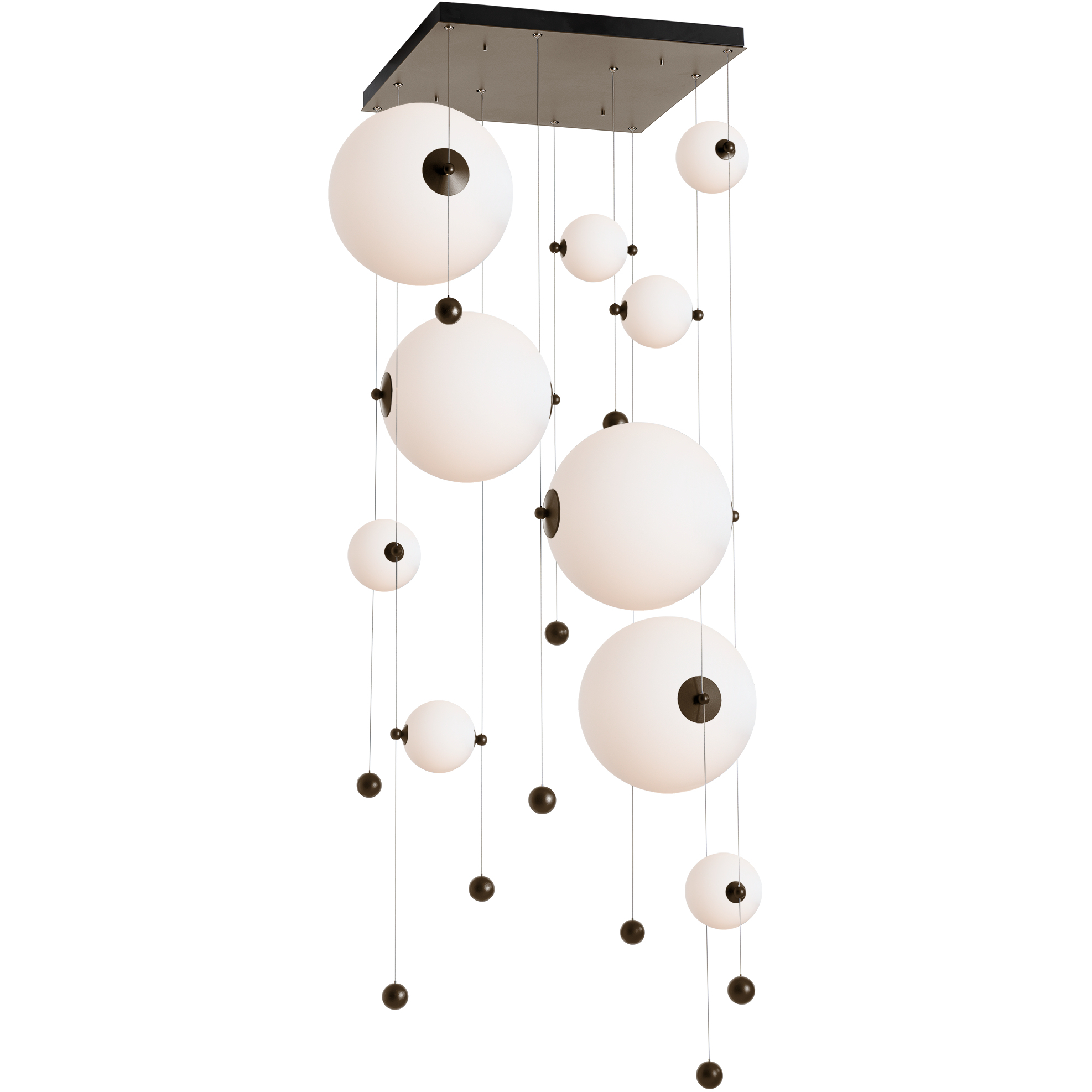 Abacus LED 35.5 inch Ink Pendant Ceiling Light in Opal