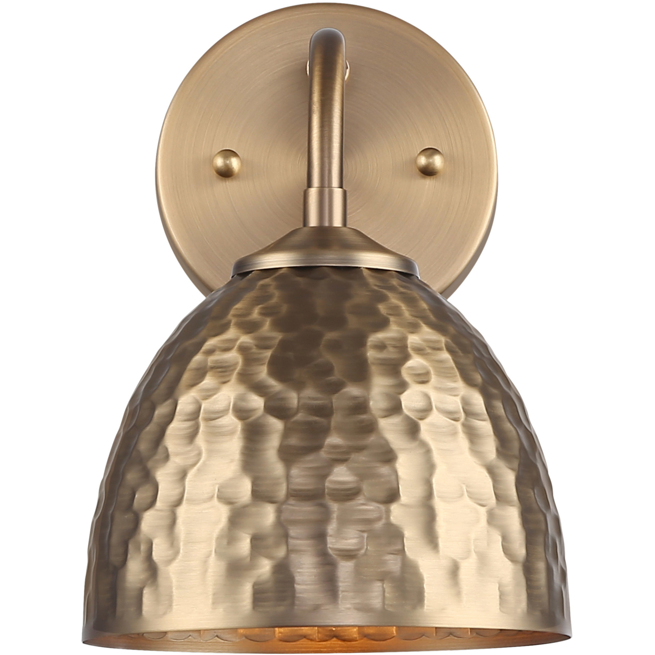 Golden Lighting 6950-1W MBS-MBS Shepard Wall Sconce Wall Light in ...