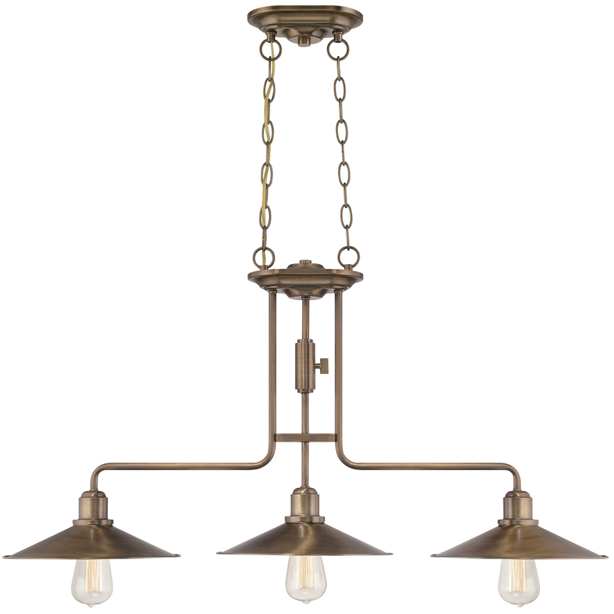 Designers Fountain 85438-OSB Newbury Station 3 Light 36.5 inch Old ...
